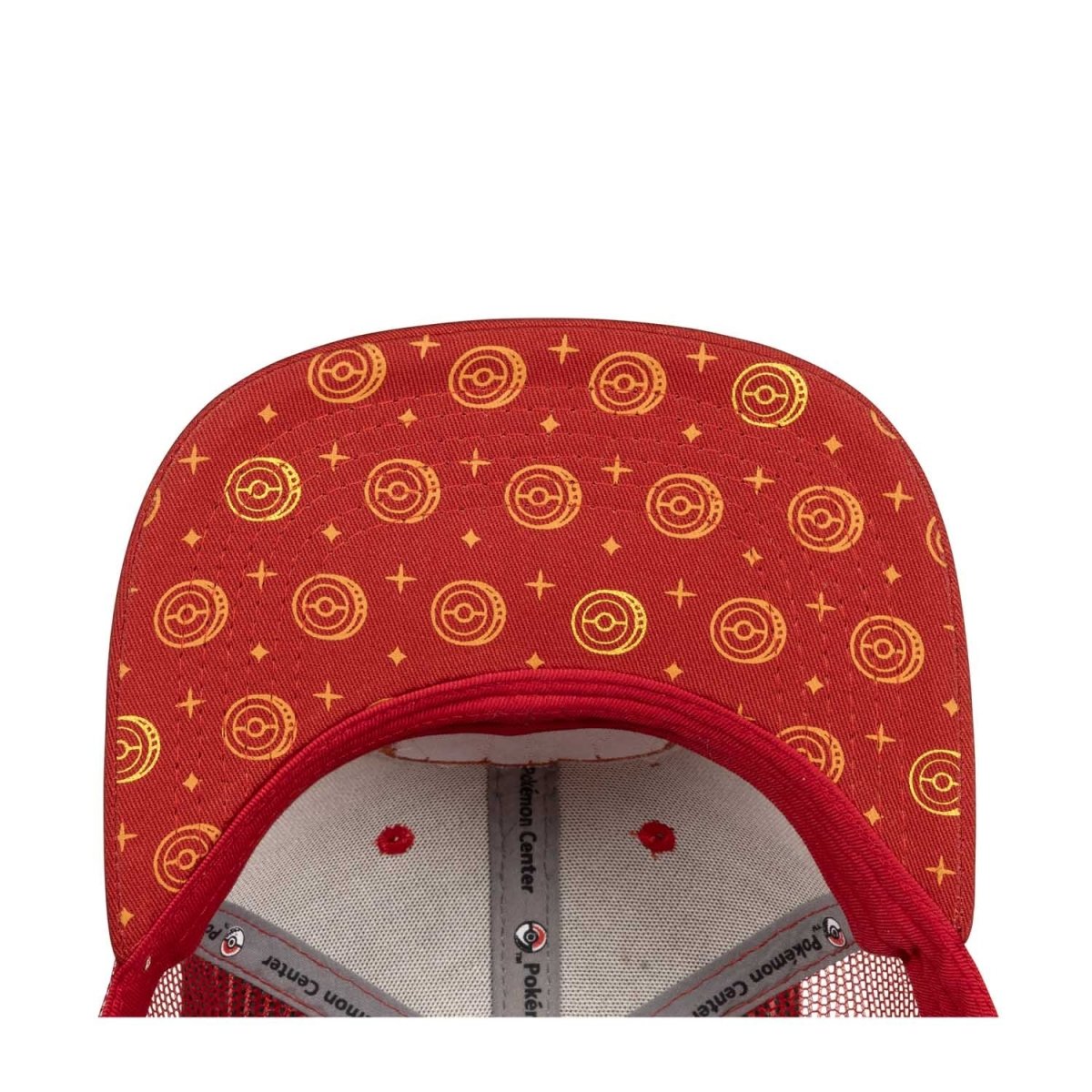 Meowth Red Flat-Bill Hat (One Size-Adult) | Pokémon Center Official Site