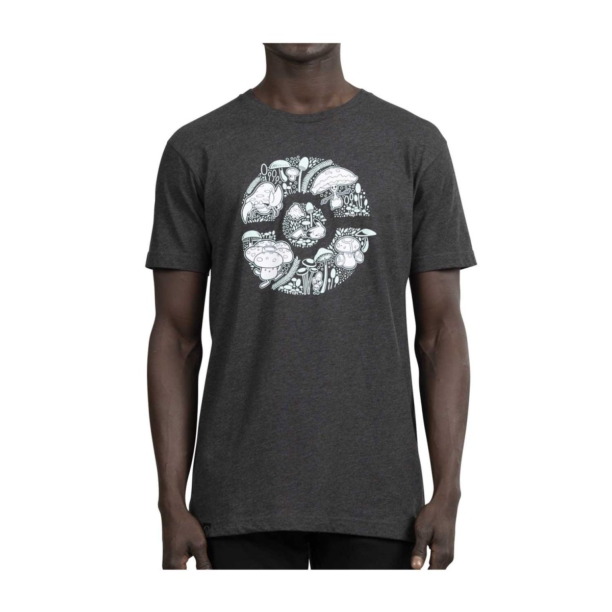 Pikachu & Friends Pokémon Nature: Spring Dark Gray Relaxed Fit Crew ...
