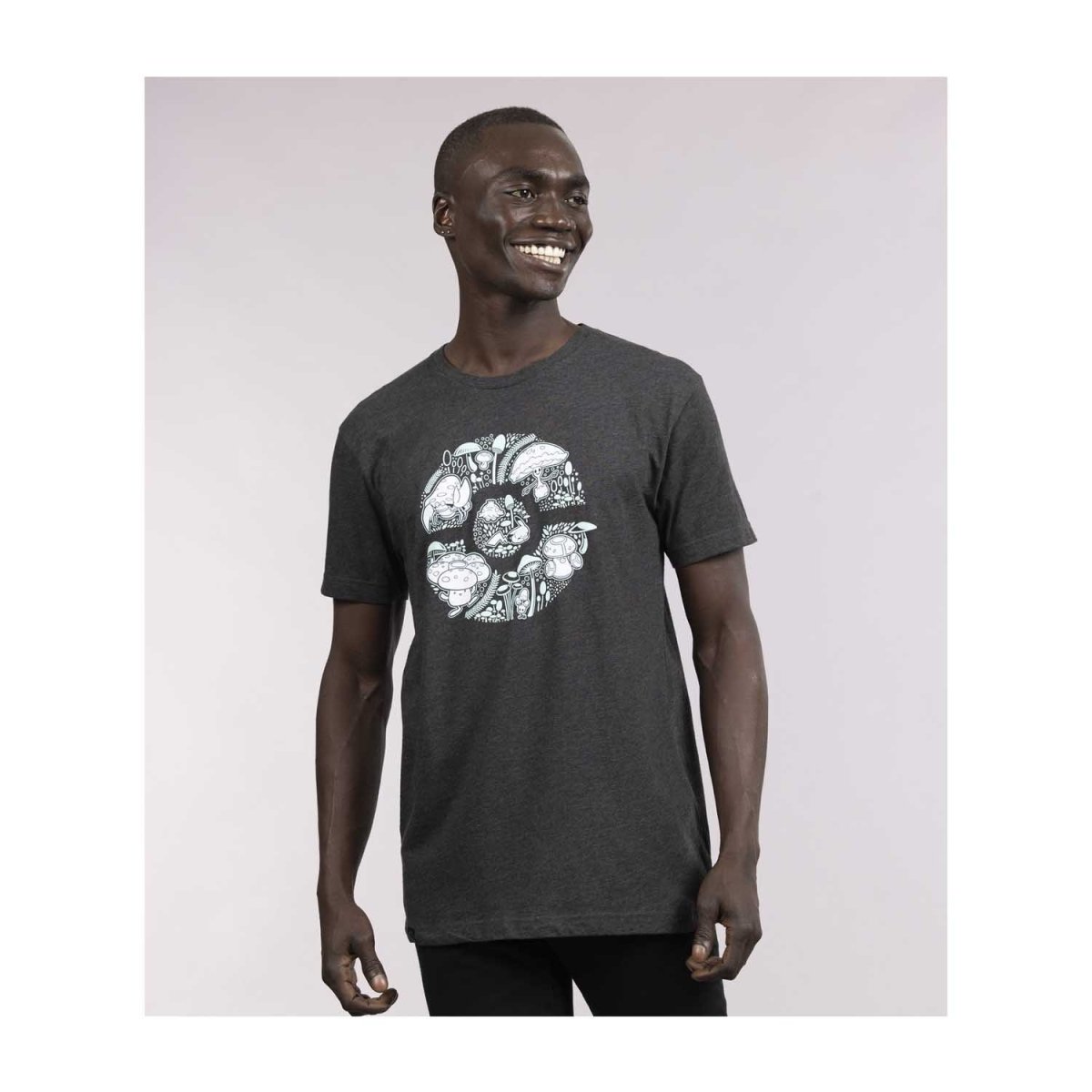 Pikachu & Friends Pokémon Nature: Spring Dark Gray Relaxed Fit Crew ...