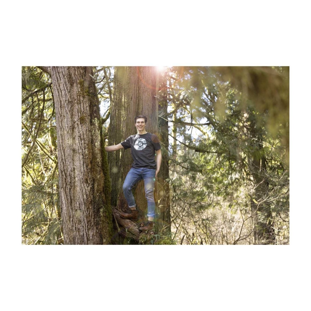 Pikachu & Friends Pokémon Nature: Spring Dark Gray Relaxed Fit Crew ...