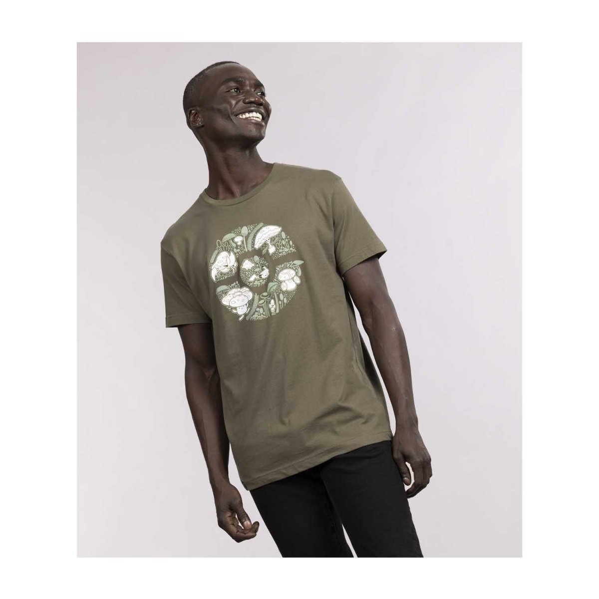 Pikachu & Friends Pokémon Nature: Spring Green Relaxed Fit Crew Neck T ...