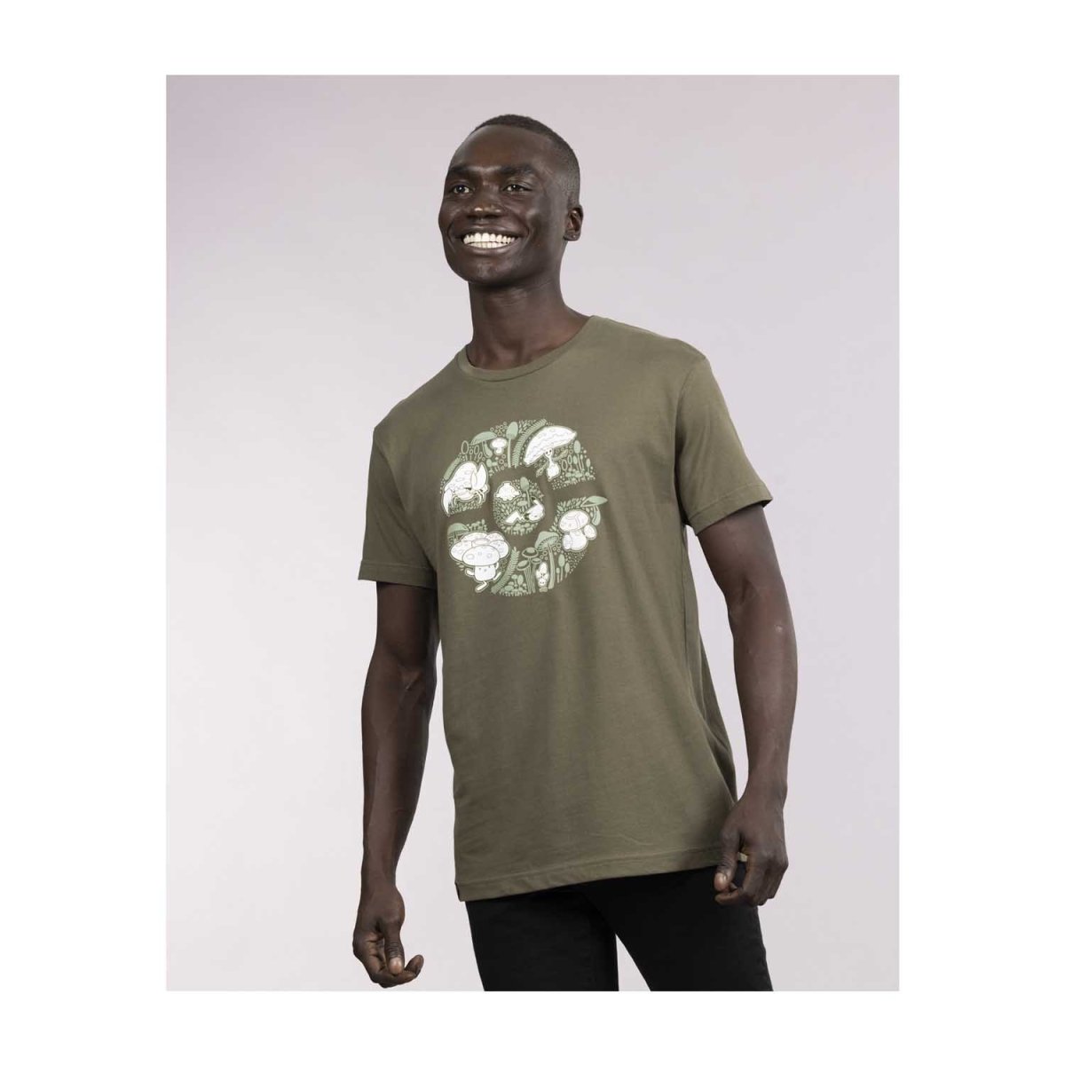 Pikachu & Friends Pokémon Nature: Spring Green Relaxed Fit Crew Neck T ...