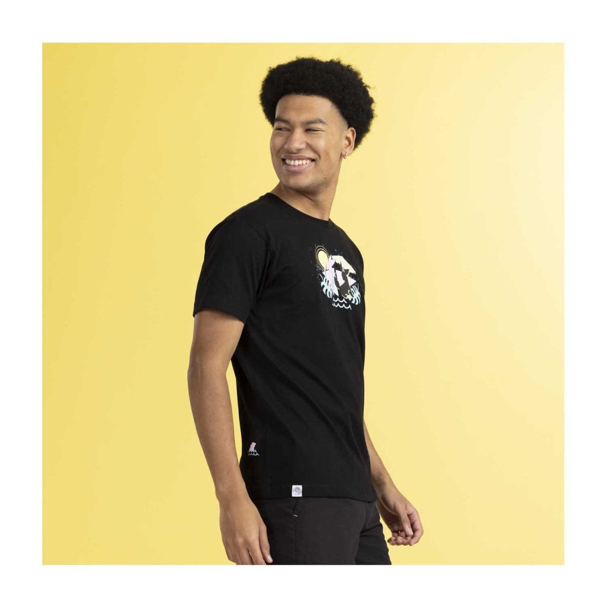 Espeon & Umbreon Summer Fun Black Relaxed Fit Crew Neck T-Shirt - Adult ...