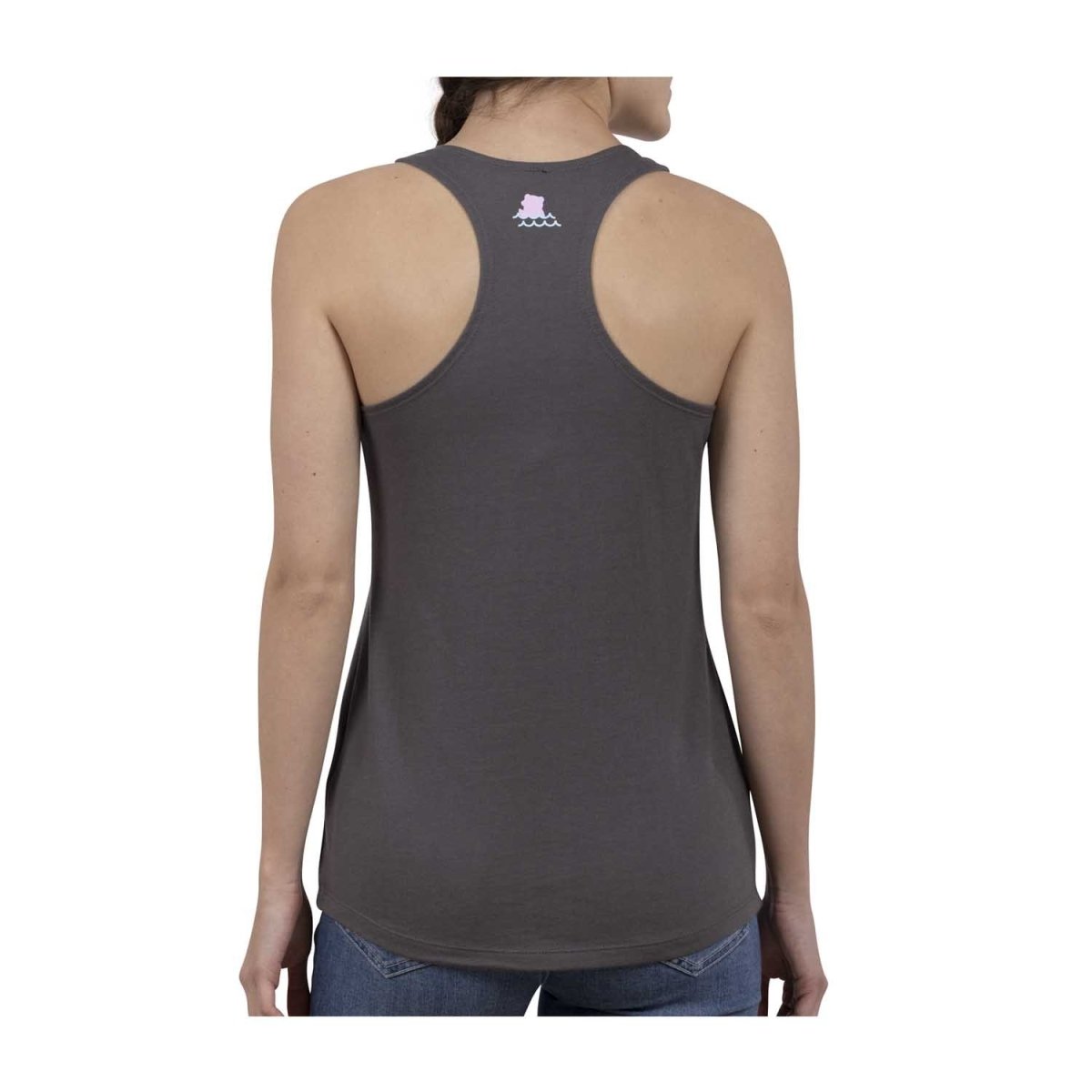 Espeon & Umbreon Summer Fun Dark Gray Fitted Racerback Tank Top - Women ...