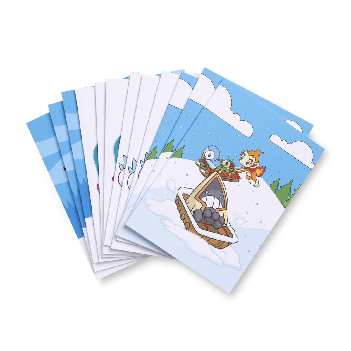 Together for the Holidays Greeting Cards (12-Pack) | Pokémon Center ...