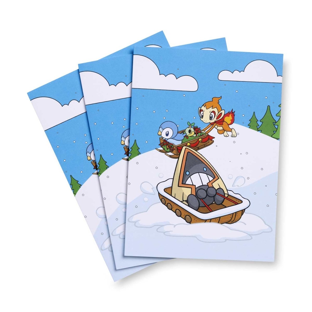 Together for the Holidays Greeting Cards (12-Pack) | Pokémon Center ...