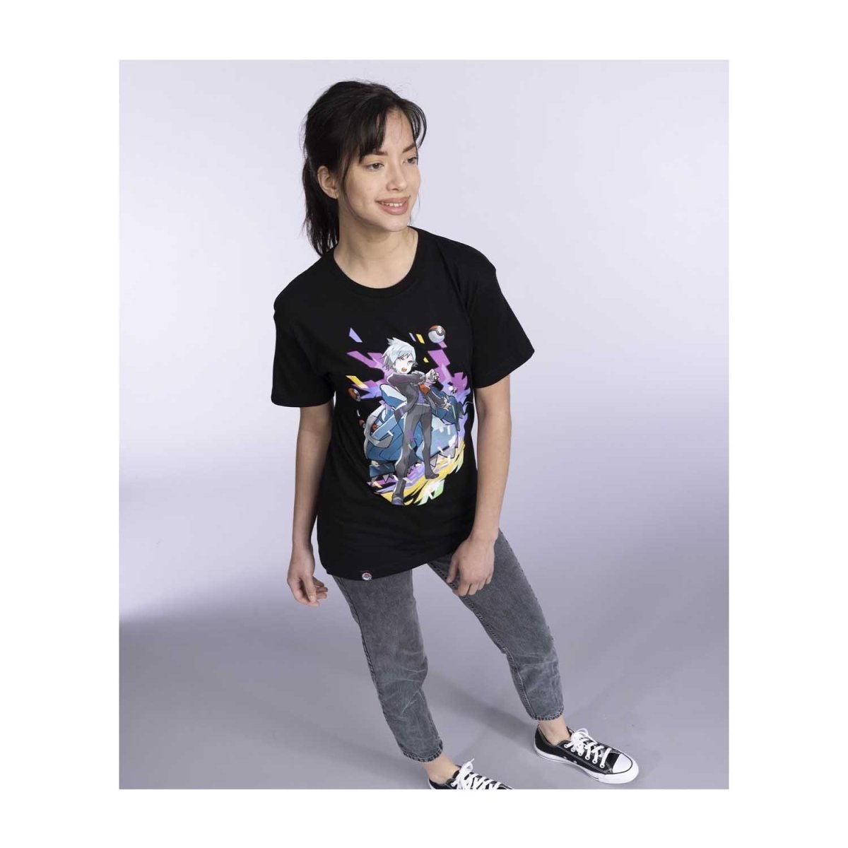 Steven Stone Pokémon Trainers Black Relaxed Fit Crew Neck T-Shirt ...