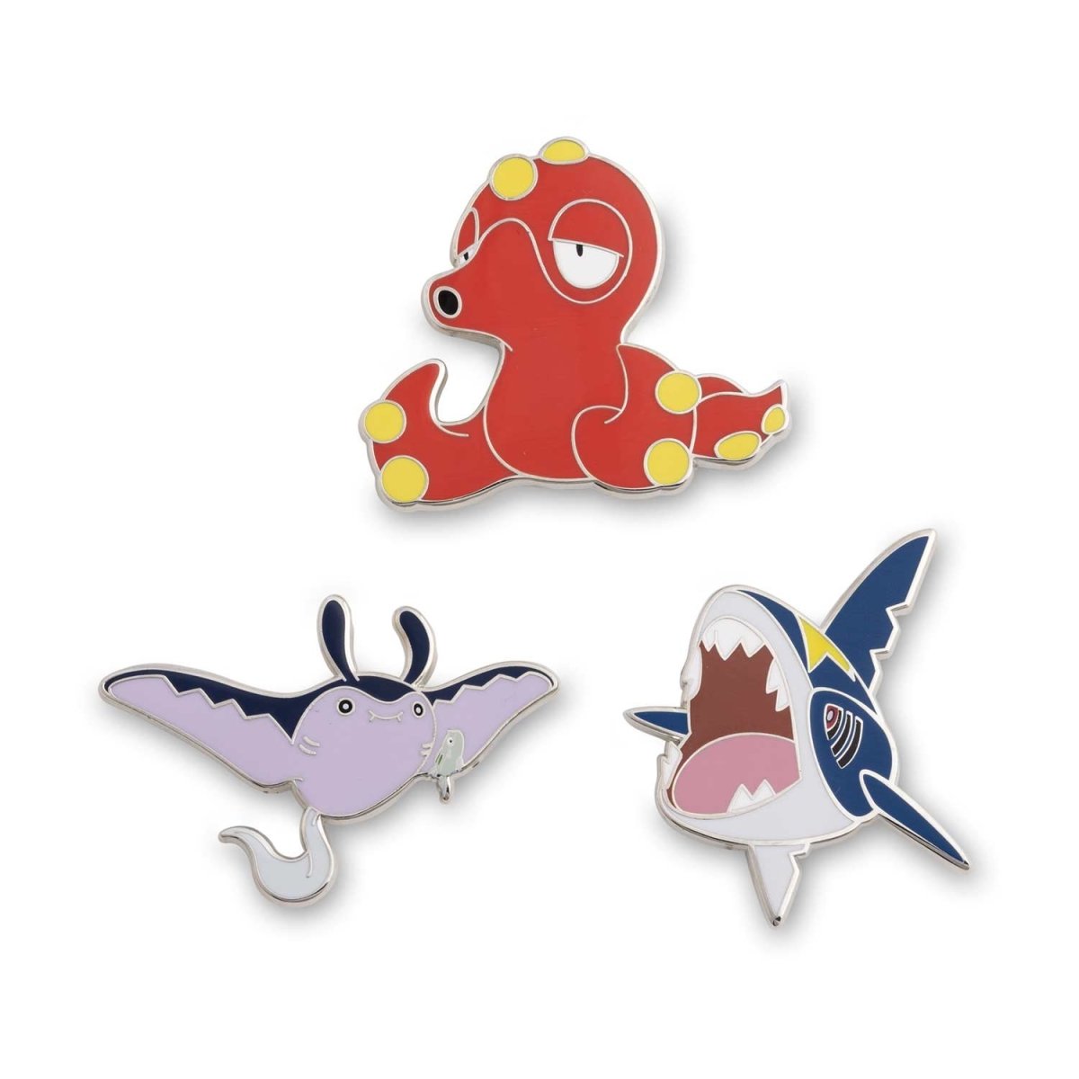 Octillery, Mantine & Sharpedo Pokémon Pins (3-Pack) | Pokémon Center ...