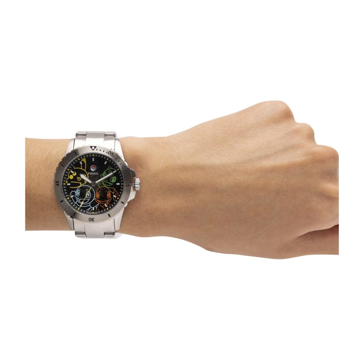 Pokémon Center × Fossil: Kanto First Partners Stainless Steel Watch Box ...