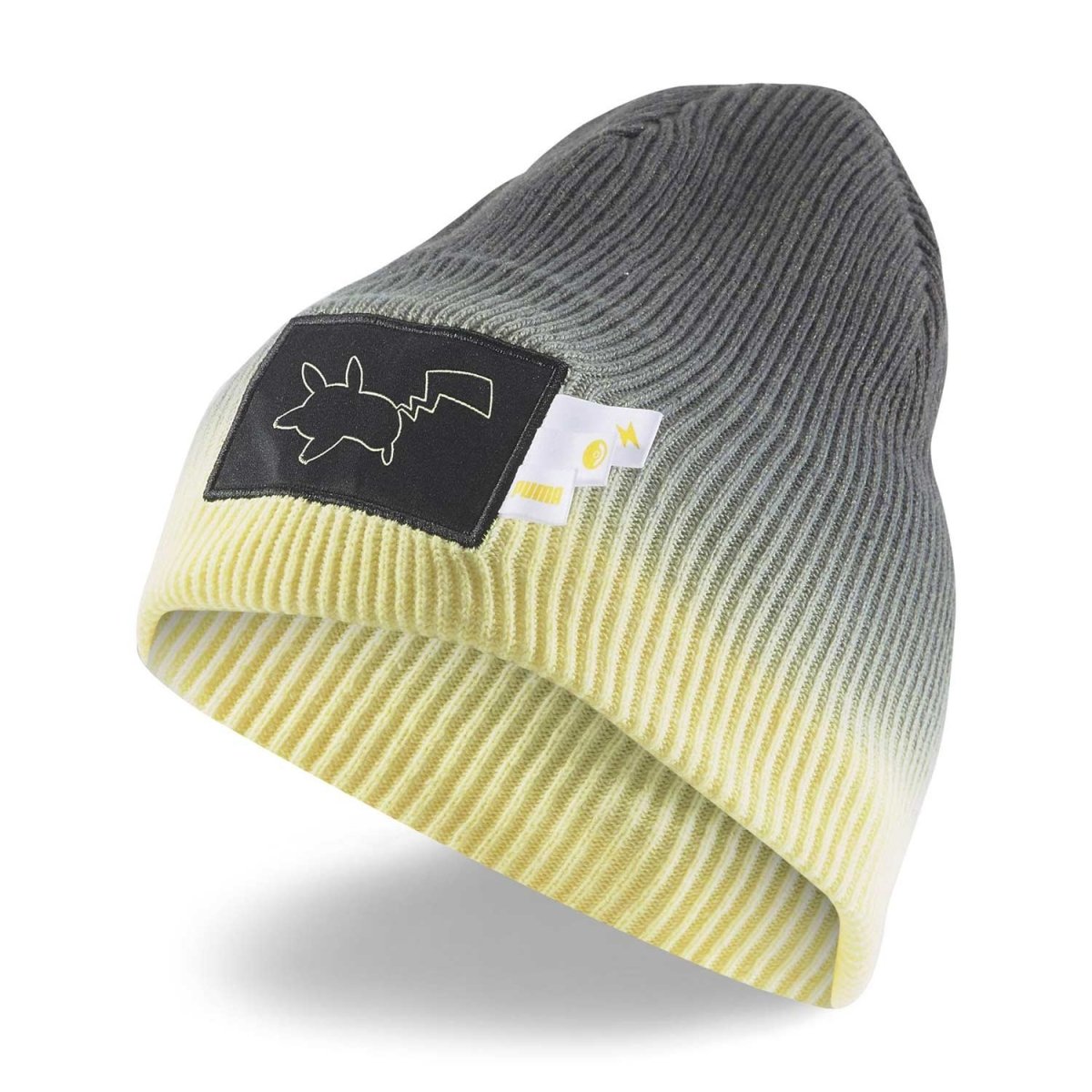 PUMA × Pokémon: Pikachu Puma Black & Pale Lemon Beanie (One Size-Youth ...