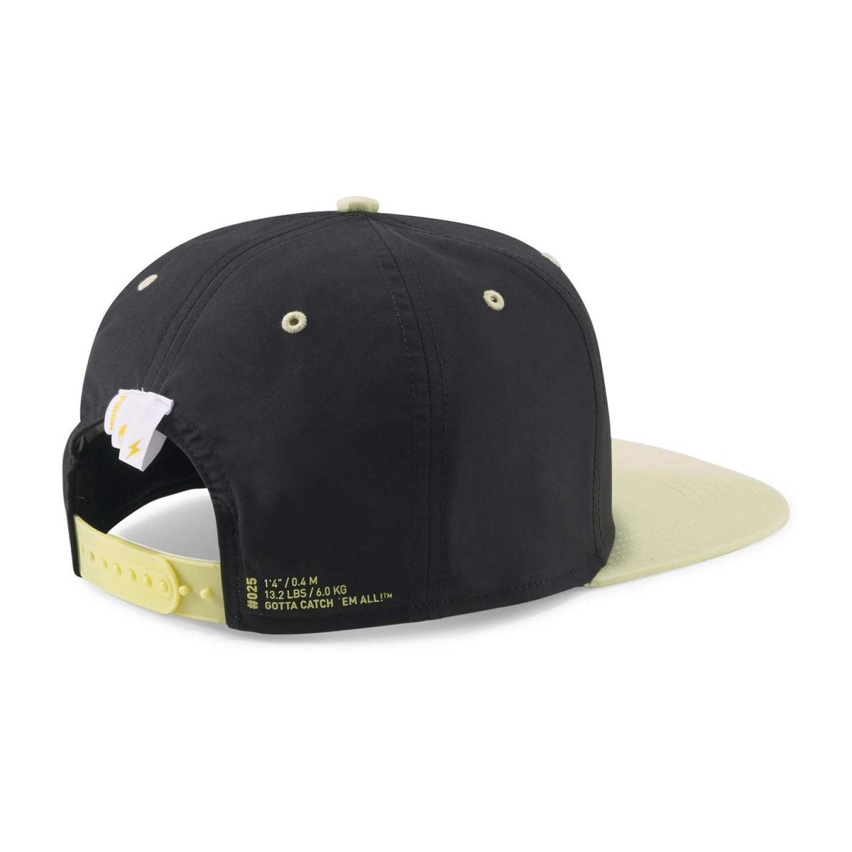PUMA × Pokémon: Pikachu Puma Black & Pale Lemon Flat-Brim Cap (One Size ...