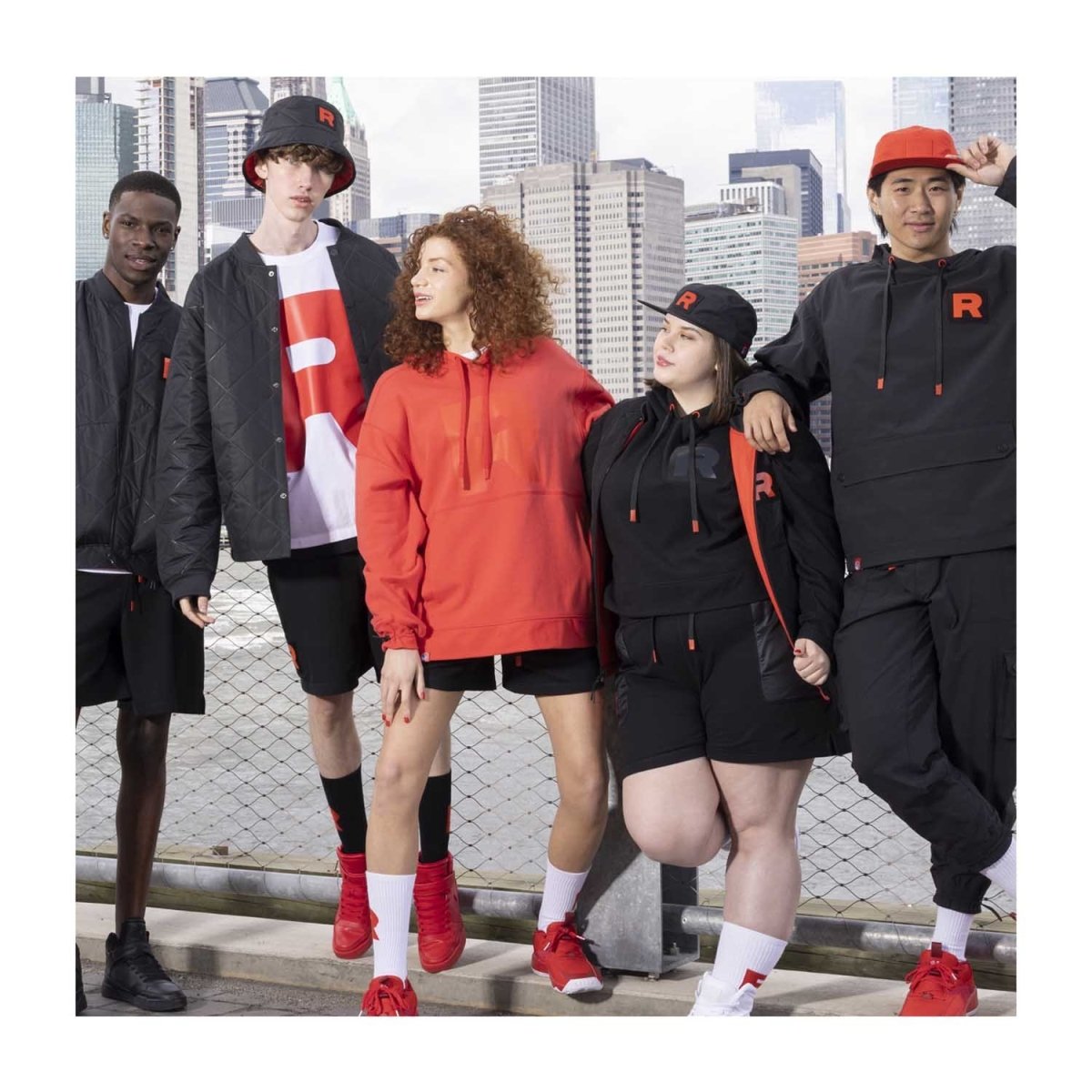 Team Rocket HQ Collection Black Five-Panel Hat (One Size-Adult ...