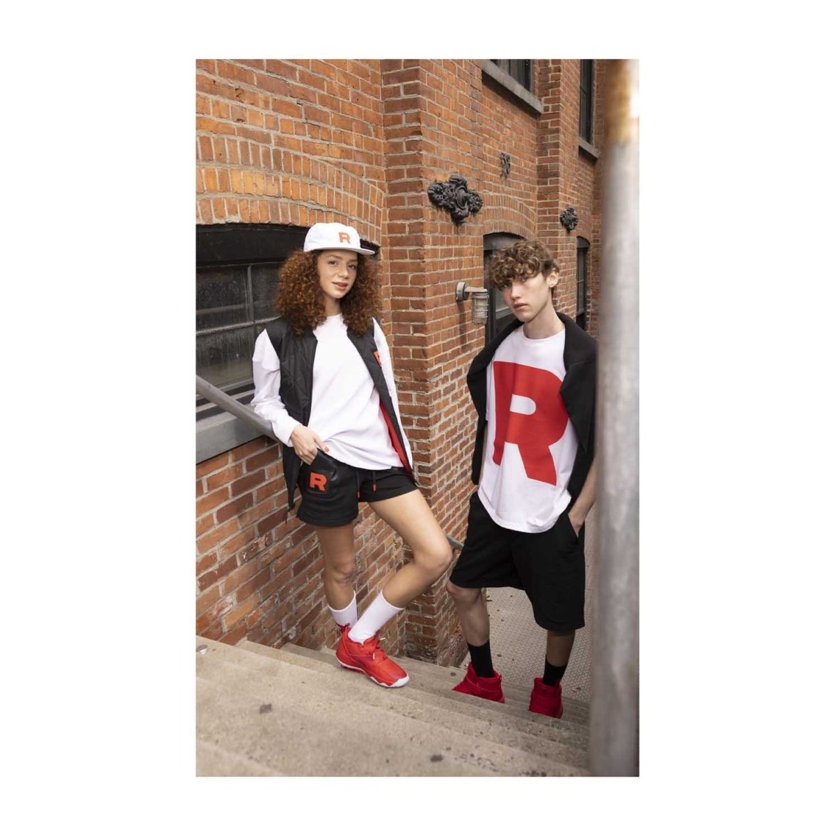 Team Rocket HQ Collection Black Fleece Shorts - Women | Pokémon Center ...
