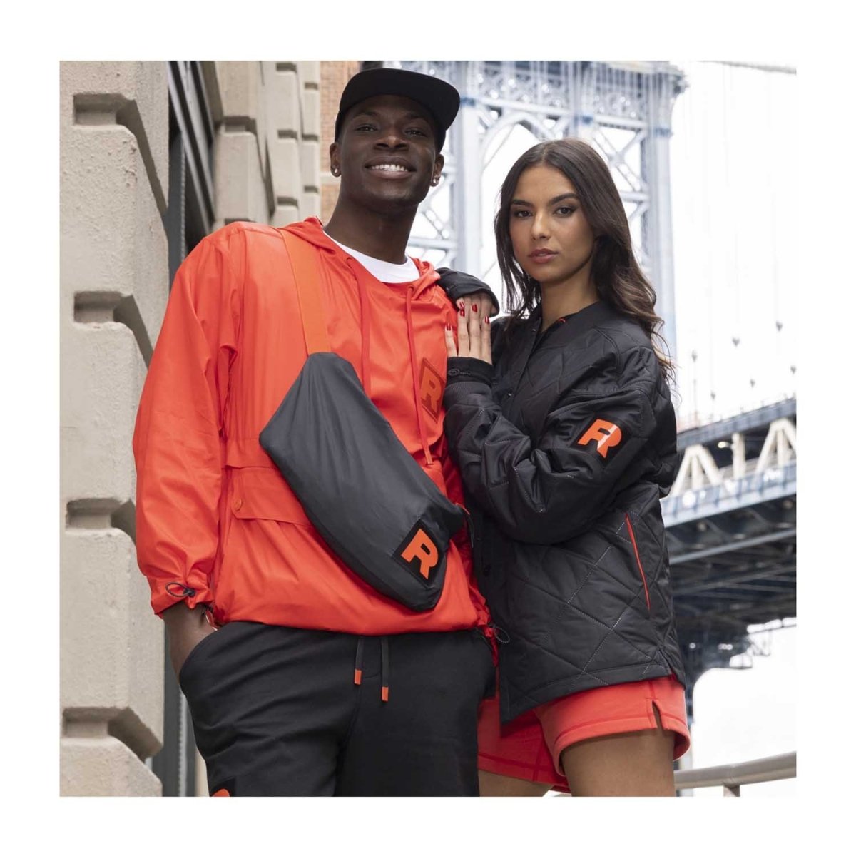 Team Rocket HQ Collection Black Quilted Jacket - Adult | Pokémon Center ...