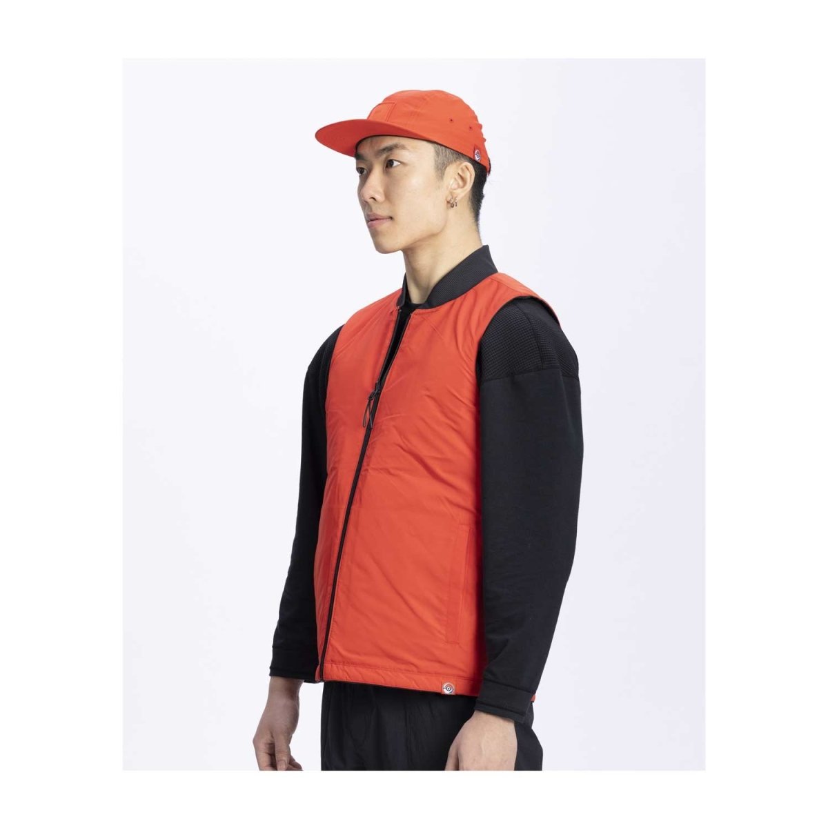 Team Rocket HQ Collection Black & Red Reversible Quilted Utility Vest ...