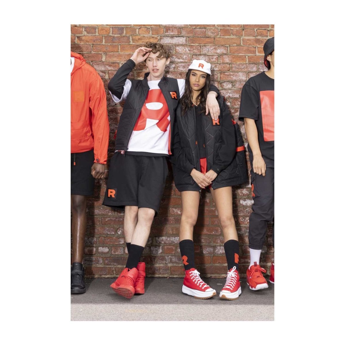 Team Rocket HQ Collection Black & Red Reversible Quilted Utility Vest ...