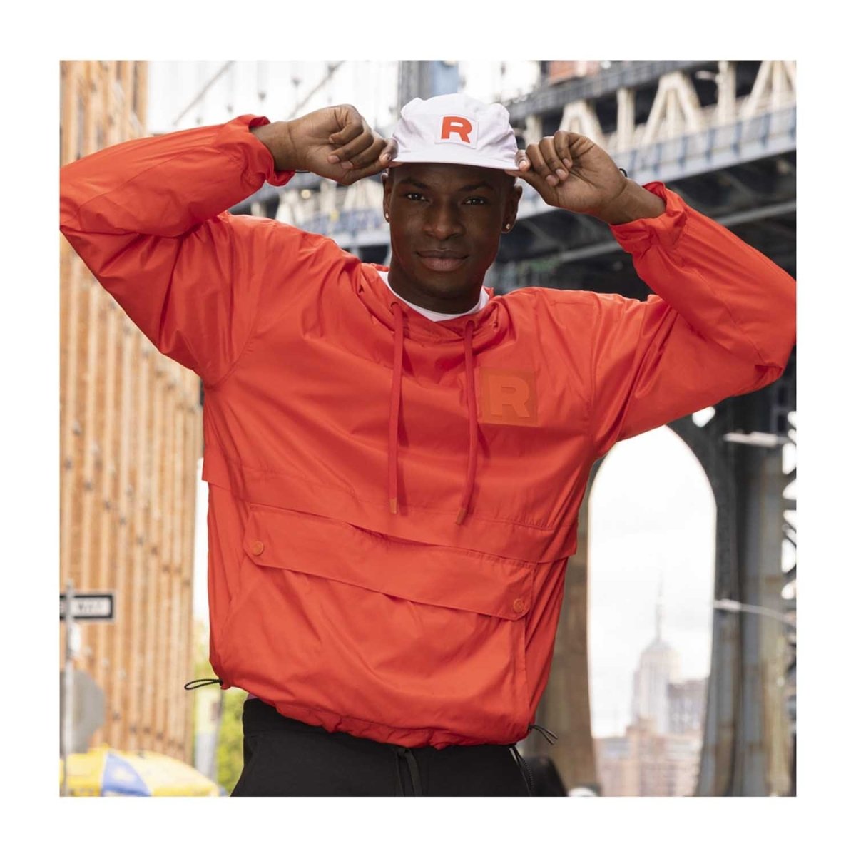 Team Rocket HQ Collection Red Packable Pullover Anorak Jacket - Adult ...