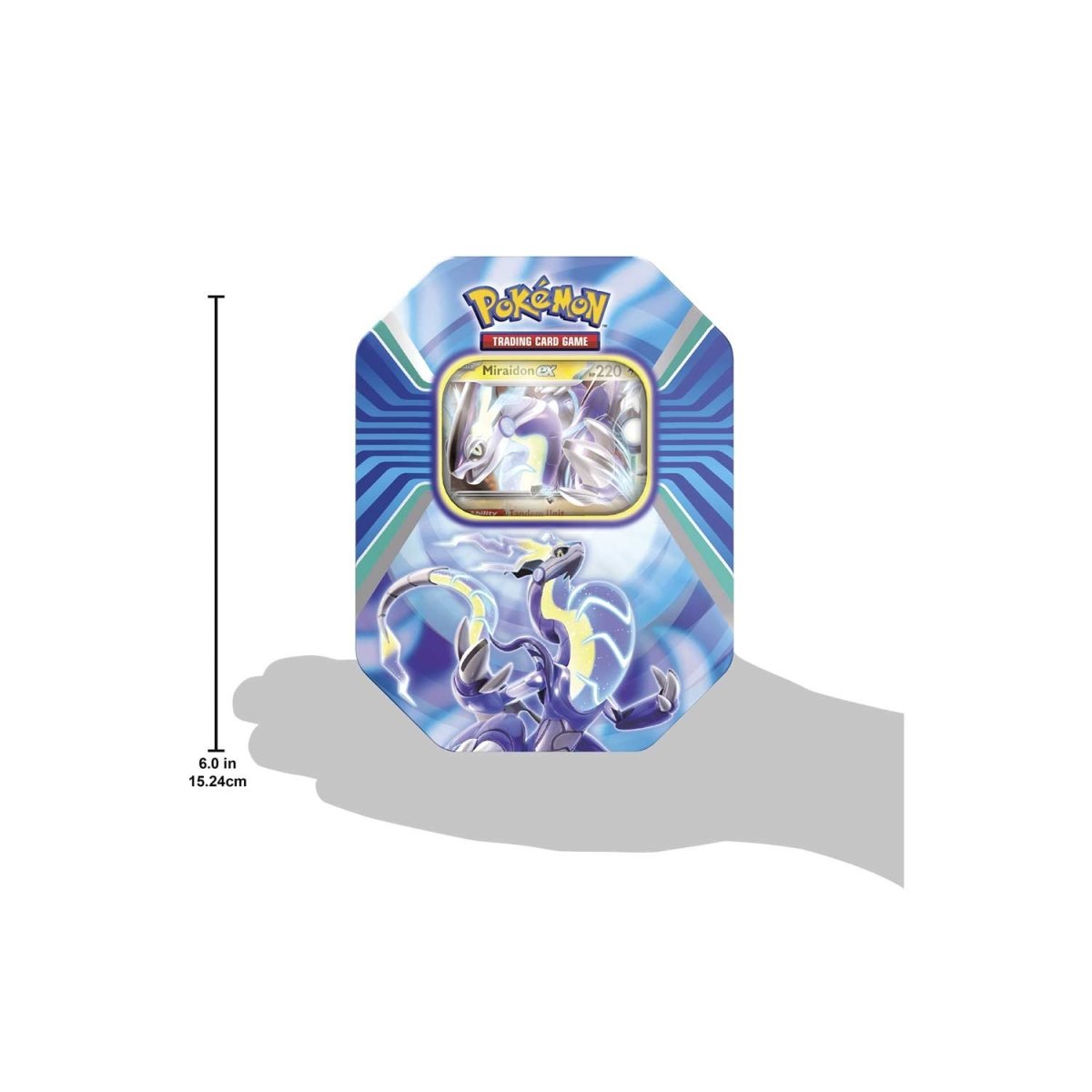 Pokémon TCG: Paldea Legends Tin (Miraidon ex) | Pokémon Center UK ...