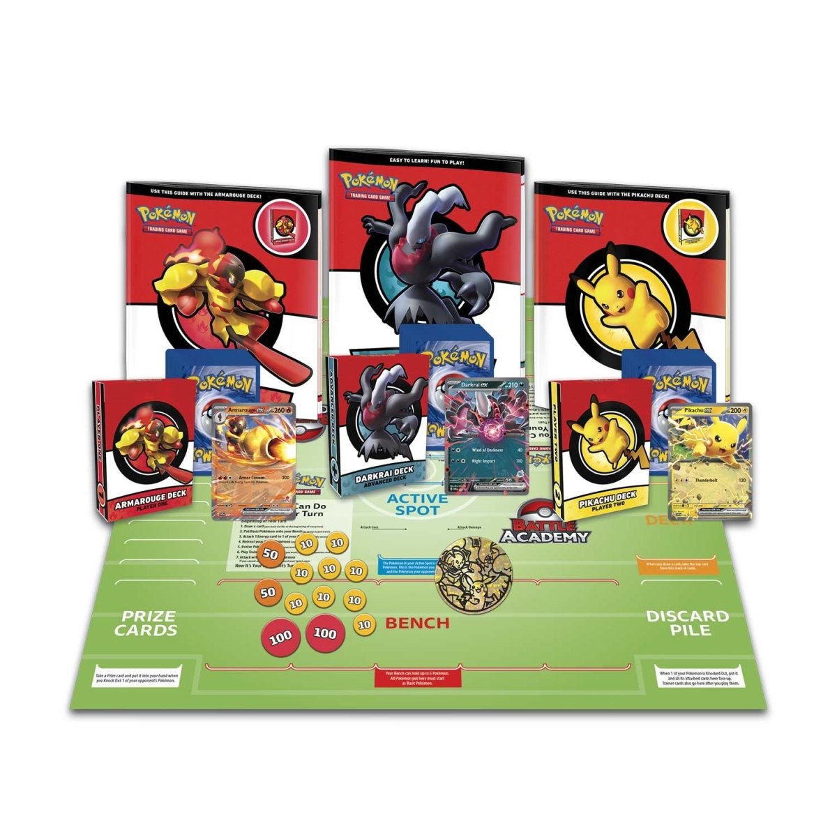 Pokémon Trading Card Game Battle Academy (Armarouge ex, Pikachu ex ...