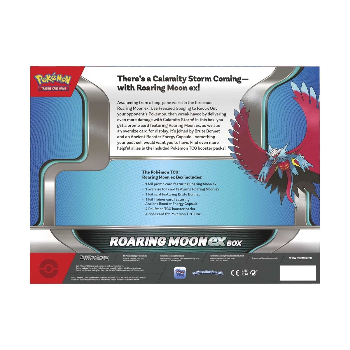 Pokémon TCG: Roaring Moon ex Box | Pokémon Center UK Official Site