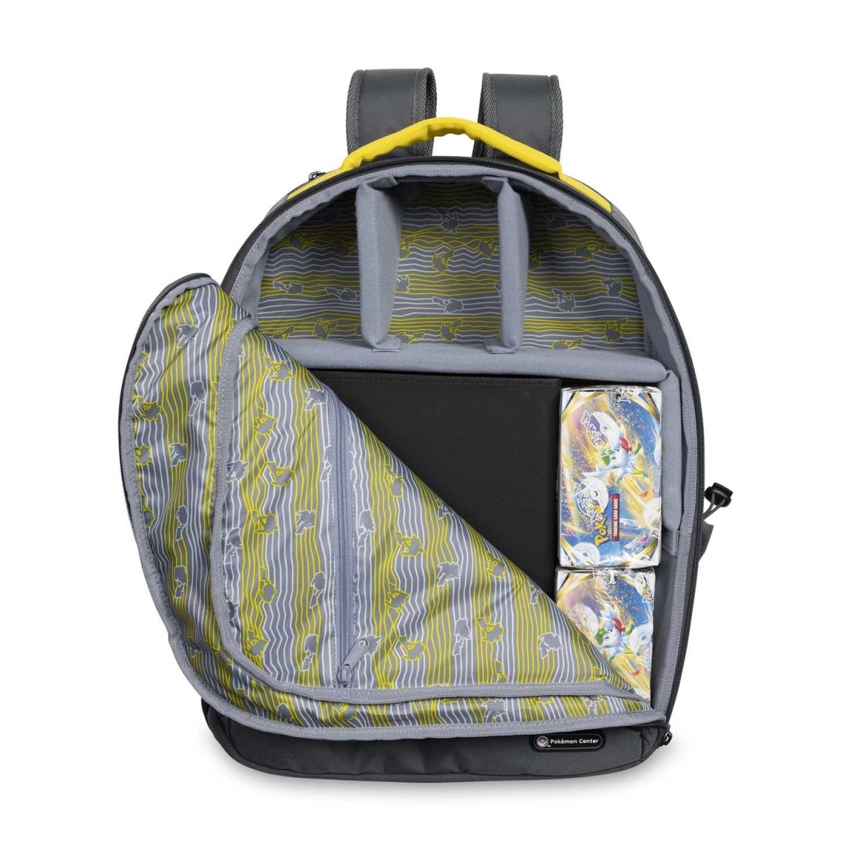 Pokémon Everyday Bags: Gray & Yellow TCG Backpack | Pokémon Center ...