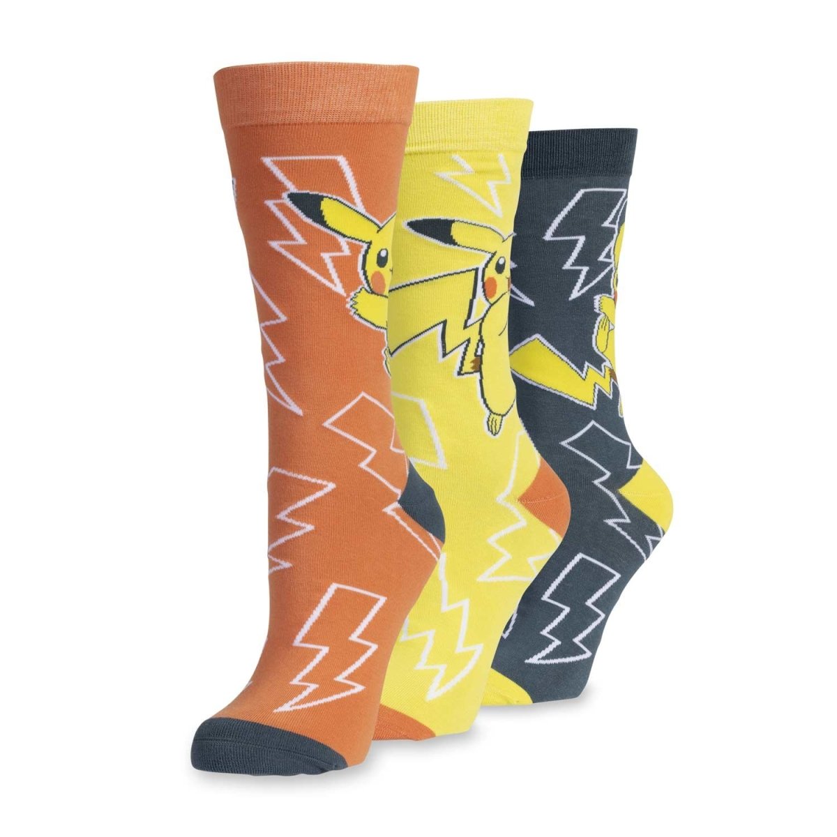 Pikachu Fun Crew Socks Gift Box (3 Pairs) (One Size-Adult) | Pokémon ...