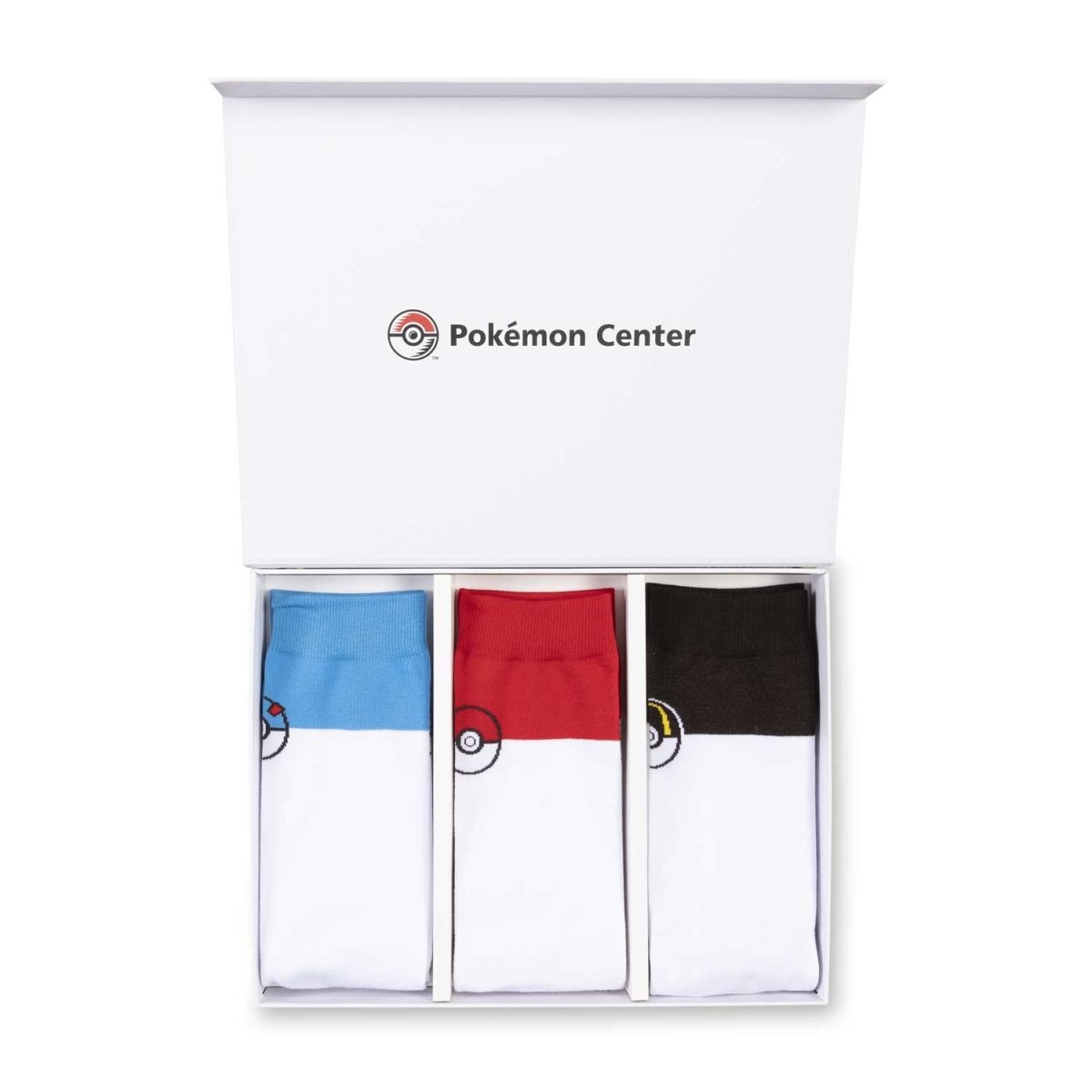 Poké Ball, Great Ball & Ultra Ball Crew Socks Box Set (3 Pairs) (One ...