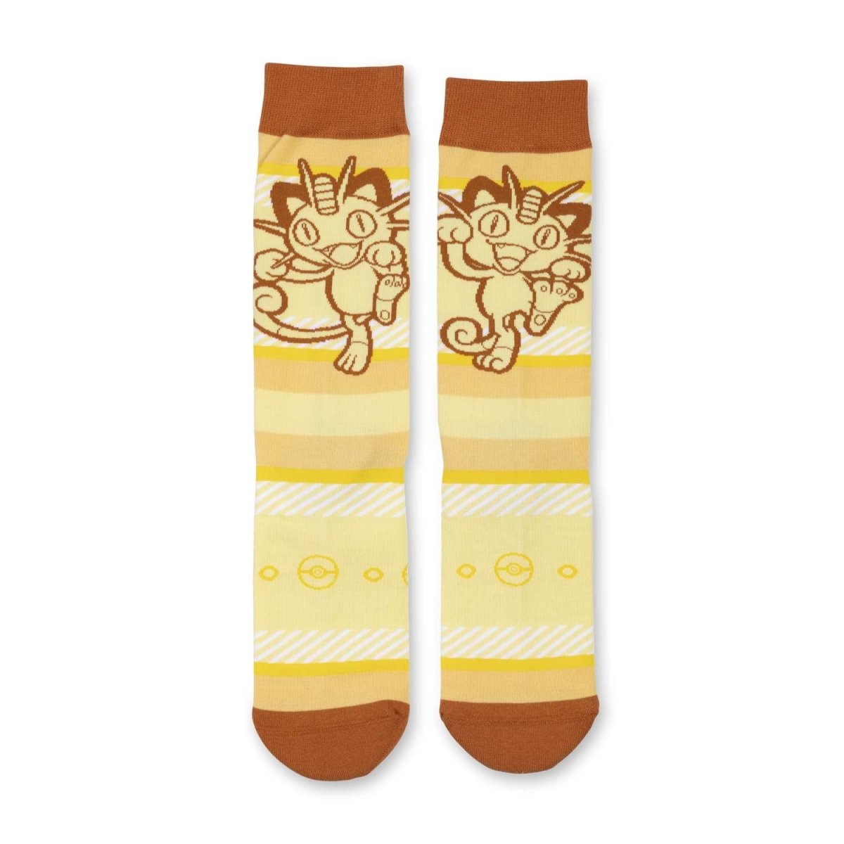 Meowth Playtime Crew Socks (One Size-Adult) | Pokémon Center UK ...