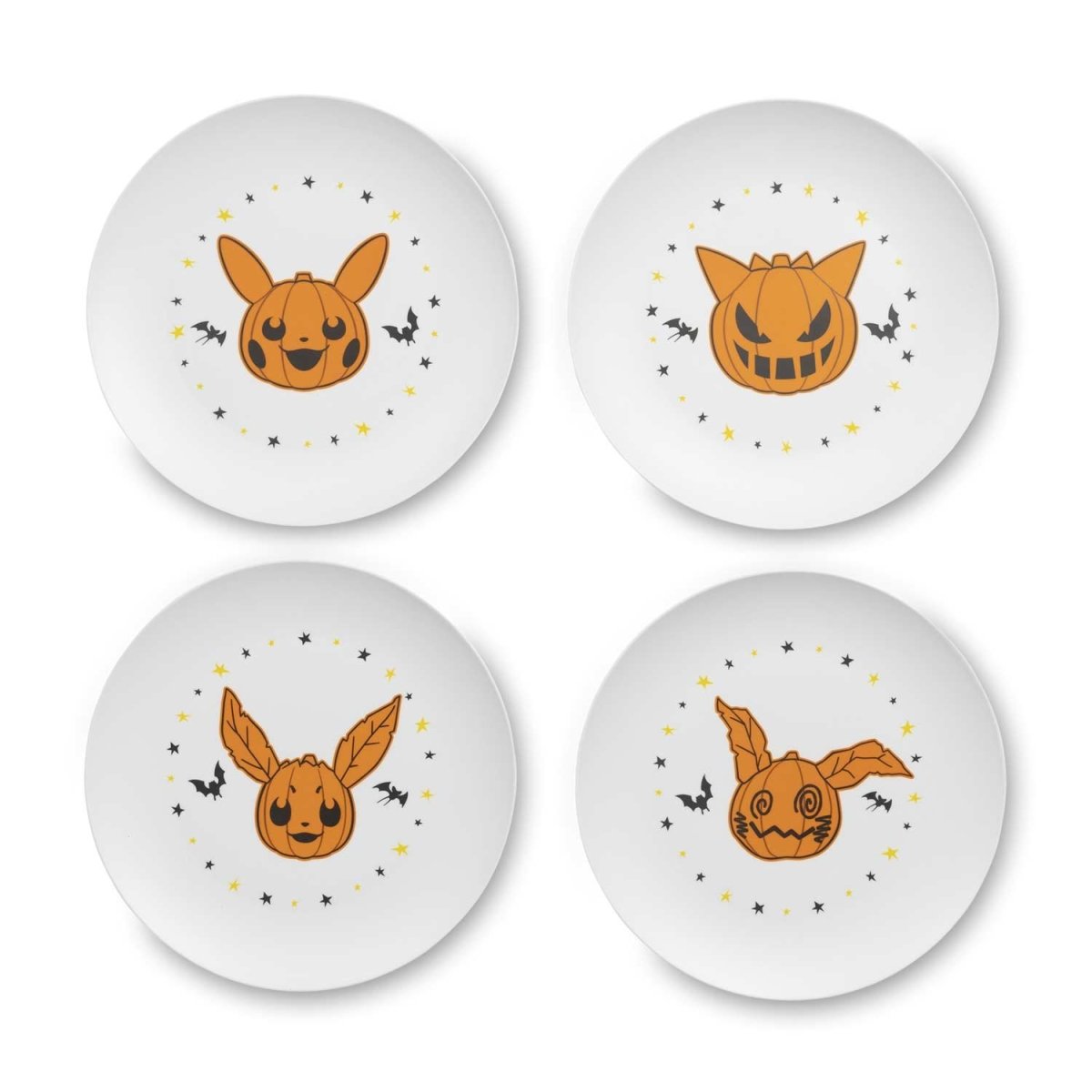 Pokémon Halloween Plates (4-Pack) | Pokémon Center Official Site