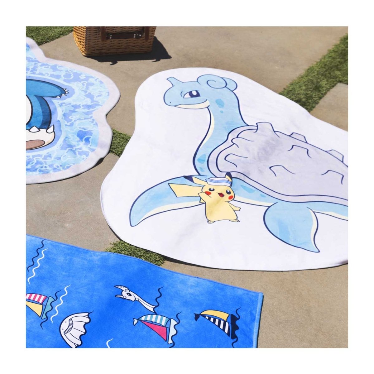 Pikachu & Lapras Pokémon Summer Days Beach Towel | Pokémon Center ...