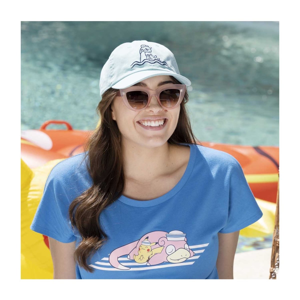 Lapras Pokémon Summer Days Turquoise Dad Hat | Pokémon Center Official Site