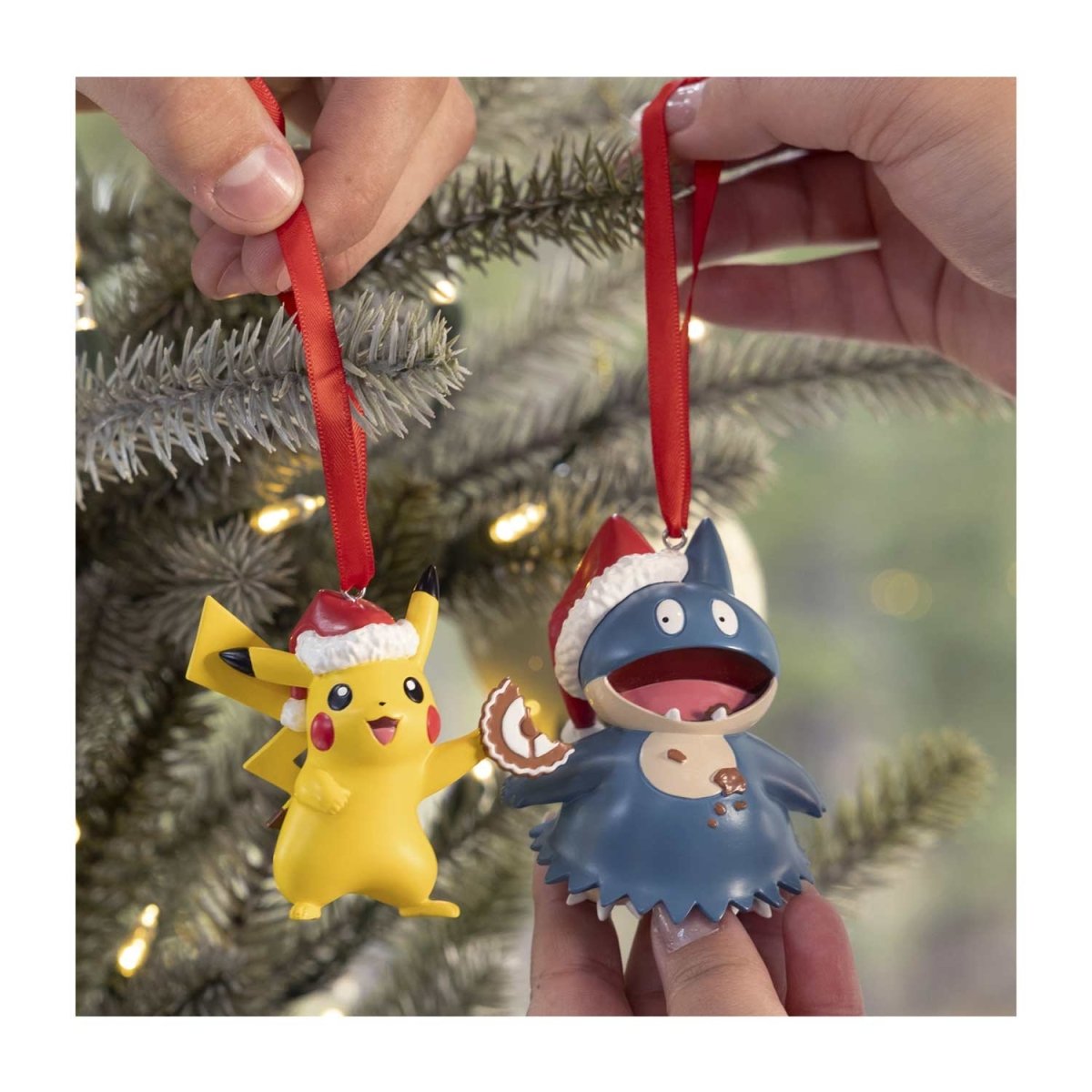 Pikachu & Munchlax Cookie Treat Pokémon Holiday Ornaments (2-Pack ...