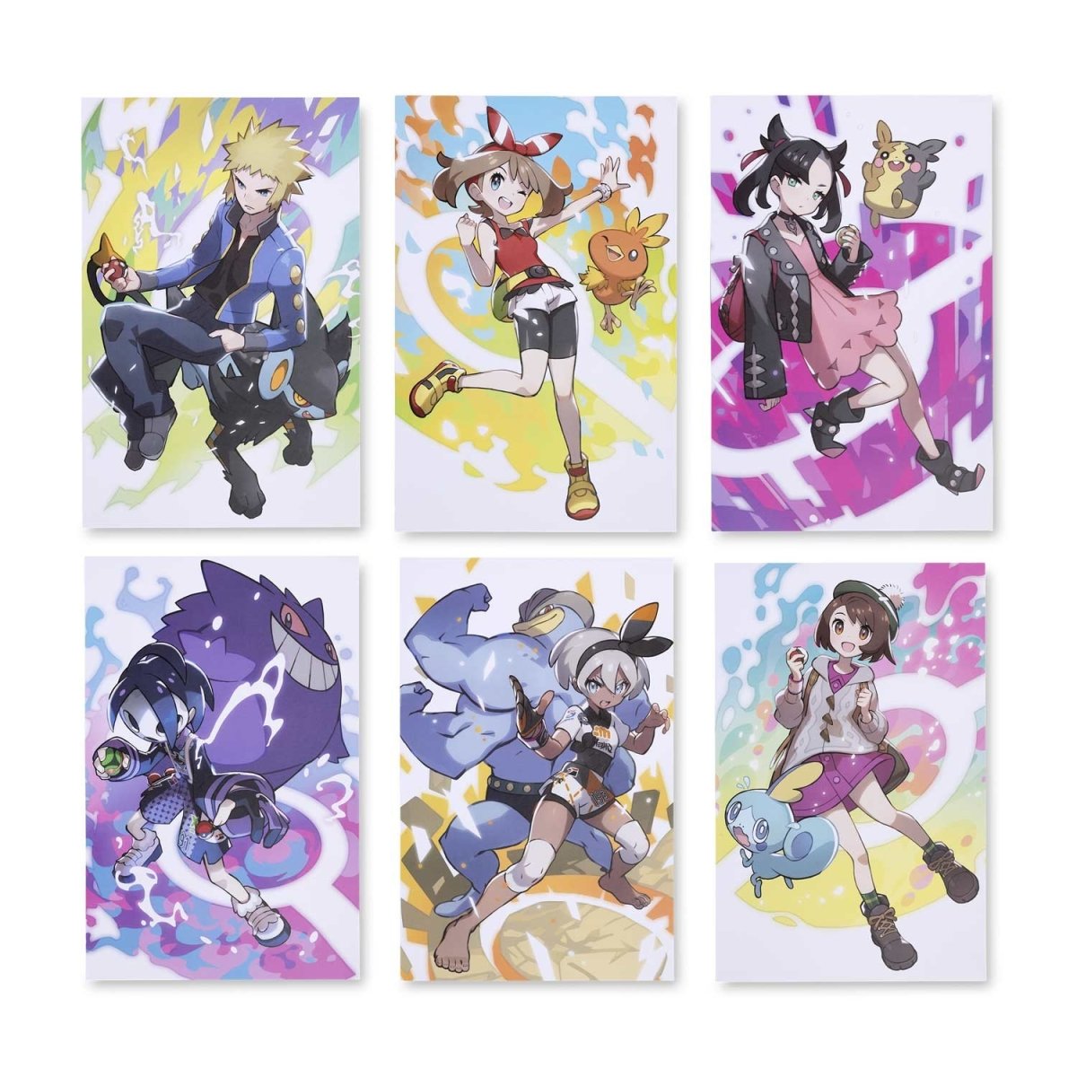 Pokémon Trainers Posters (Set D) (6-Pack) | Pokémon Center UK Official Site