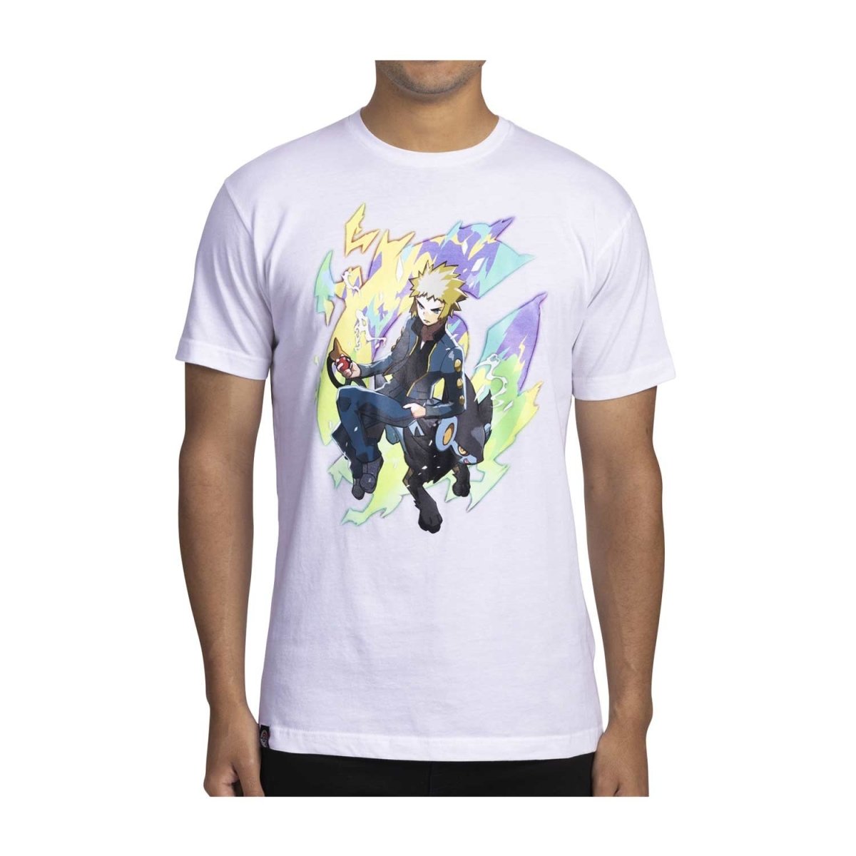 Volkner Pokémon Trainers White Relaxed Fit Crew Neck T-Shirt - Adult ...