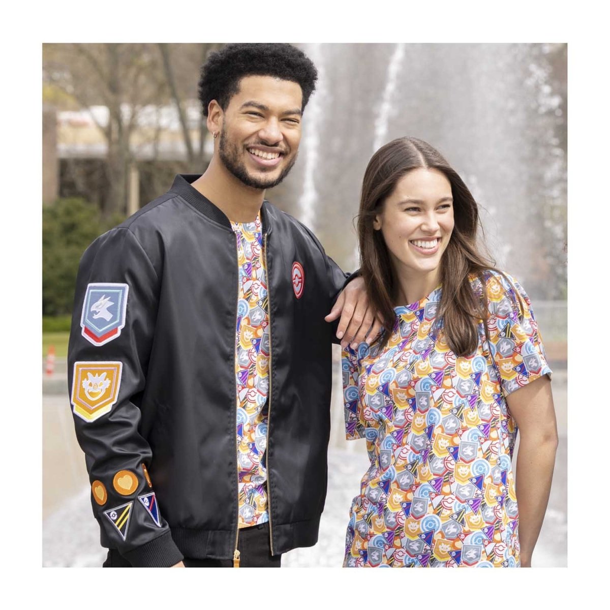 Pokémon GO Trainer Gear: Icons Allover-Print T-Shirt - Adult | Pokémon ...