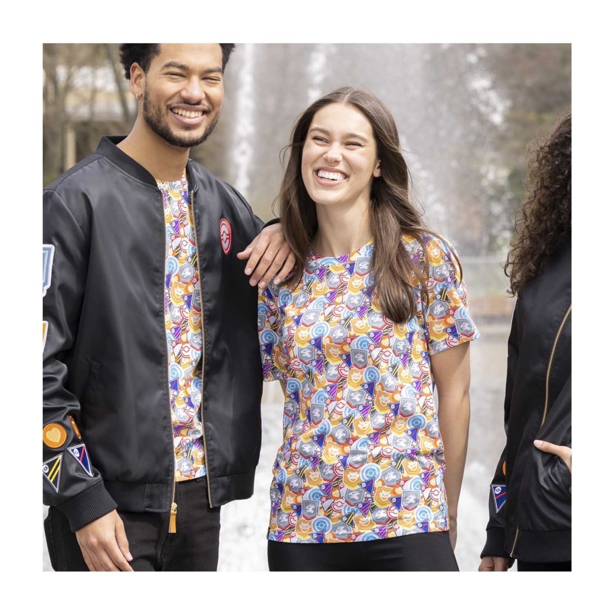 Pokémon GO Trainer Gear: Icons Allover-Print T-Shirt - Adult | Pokémon ...