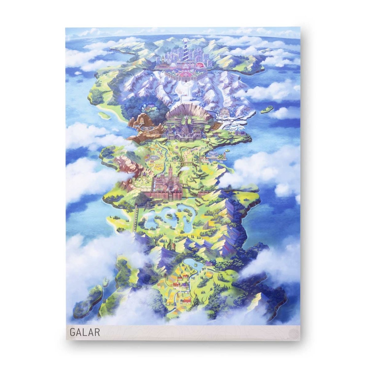 Galar Pokémon Region Maps Poster | Pokémon Center Official Site