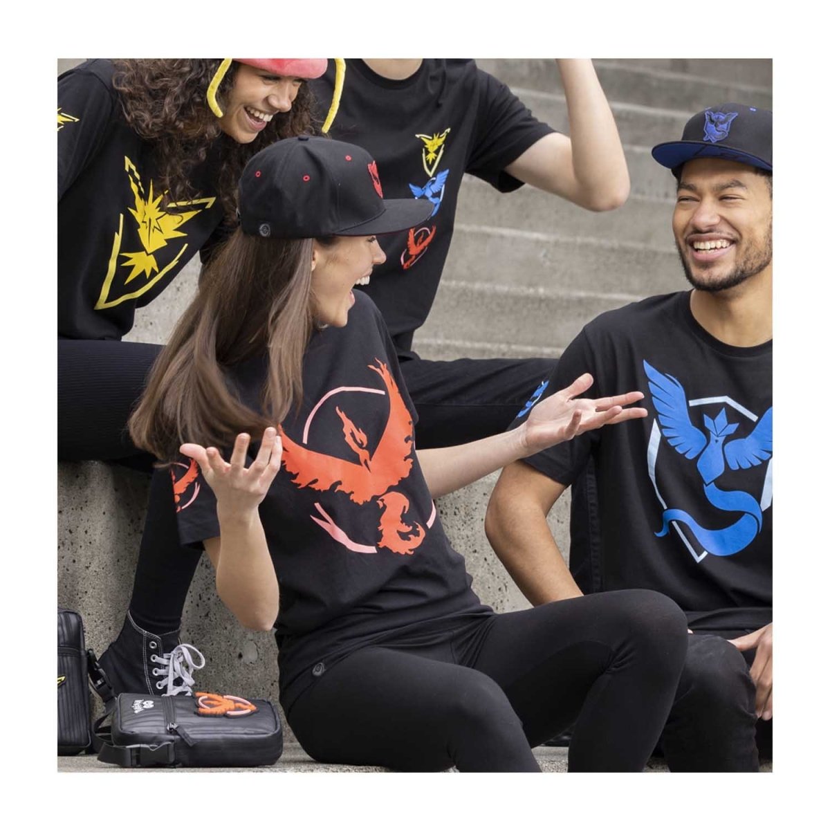 Pokémon GO Teams: Team Valor Black Relaxed Fit Crew Neck T-Shirt ...