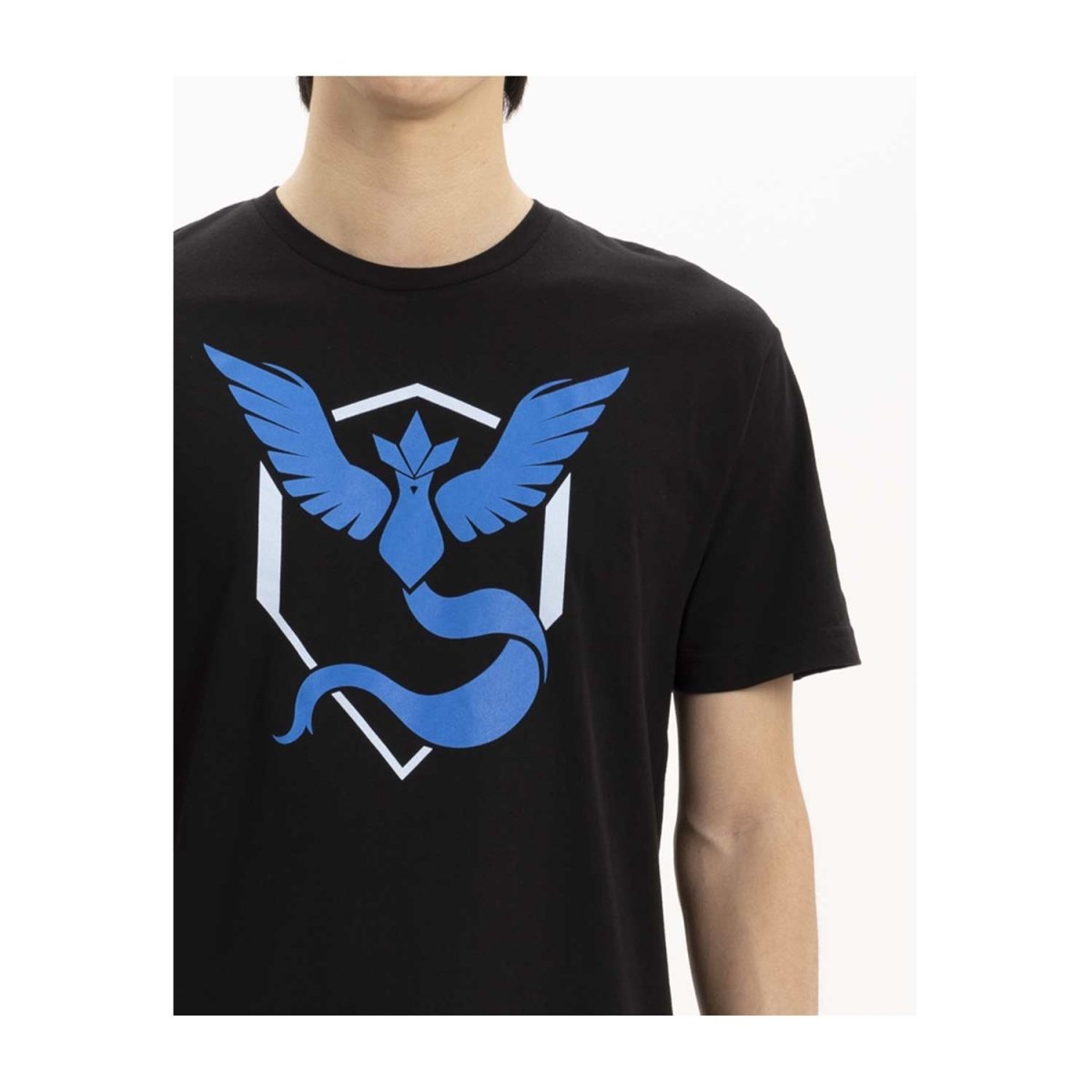 Pokémon GO Teams: Team Mystic Black Relaxed Fit Crew Neck T-Shirt ...