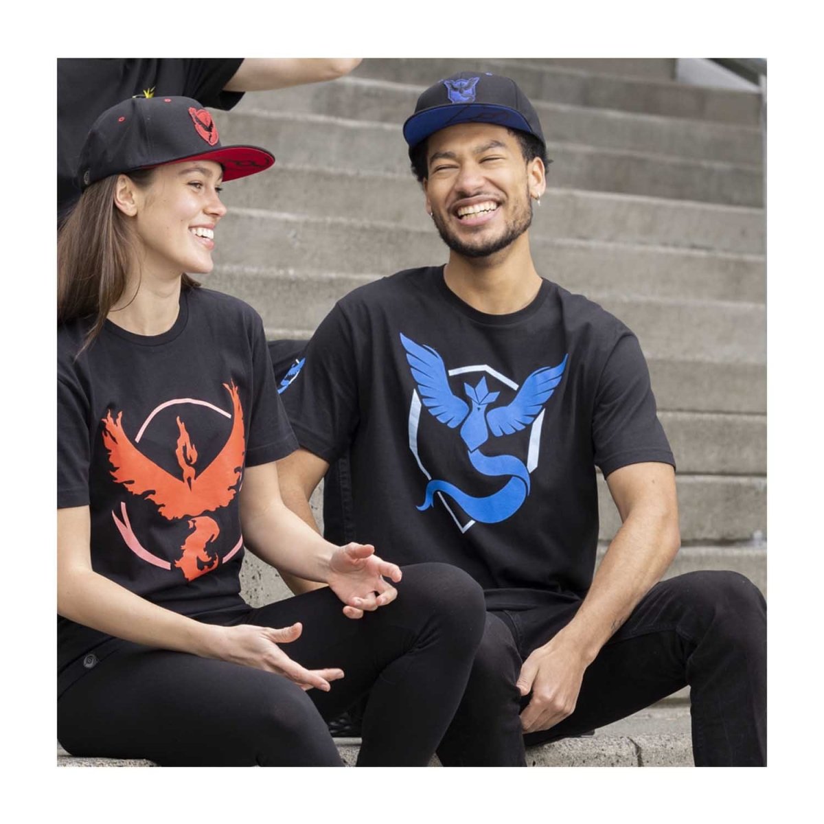 Pokémon GO Teams: Team Mystic Black Relaxed Fit Crew Neck T-Shirt ...