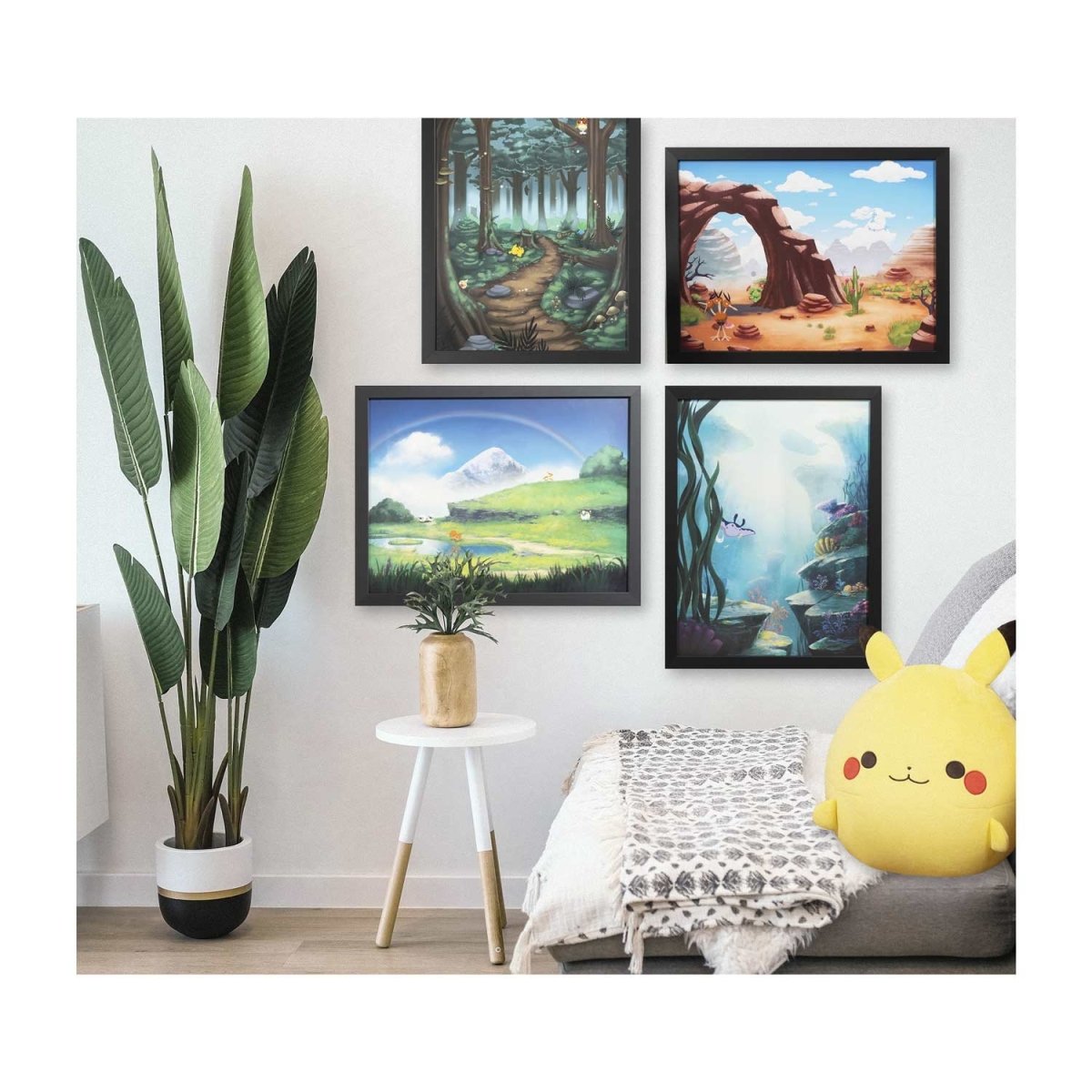Peaceful Plains Pokémon Soothing Scenes Framed Wall Art | Pokémon ...
