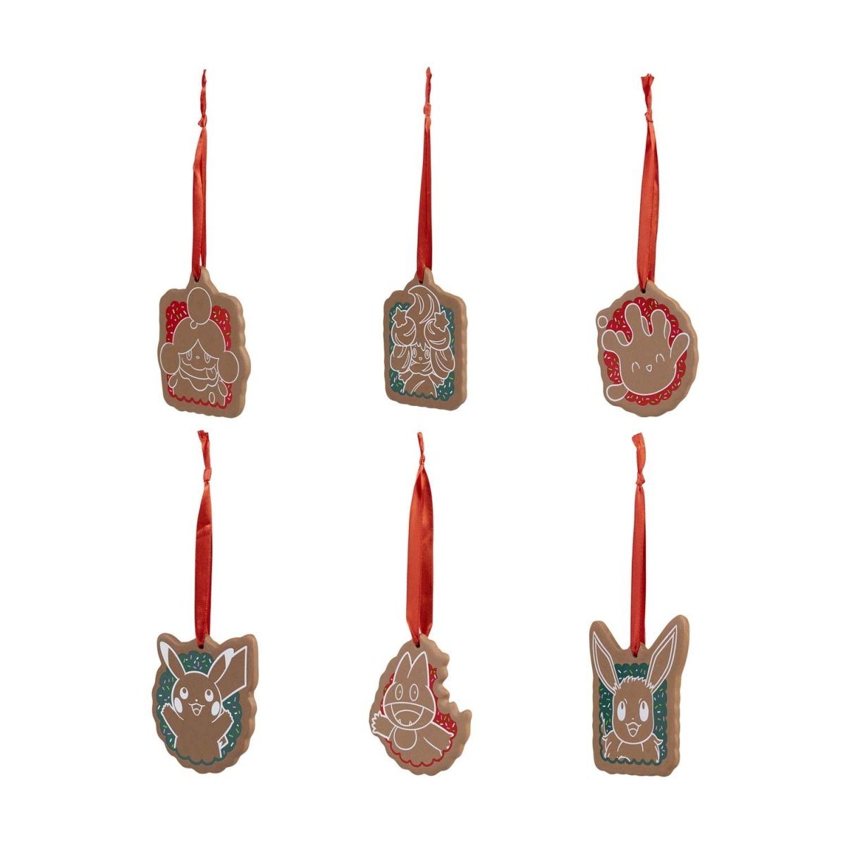Pokémon Holiday Ceramic Cookie Ornaments (6-Pack) | Pokémon Center ...
