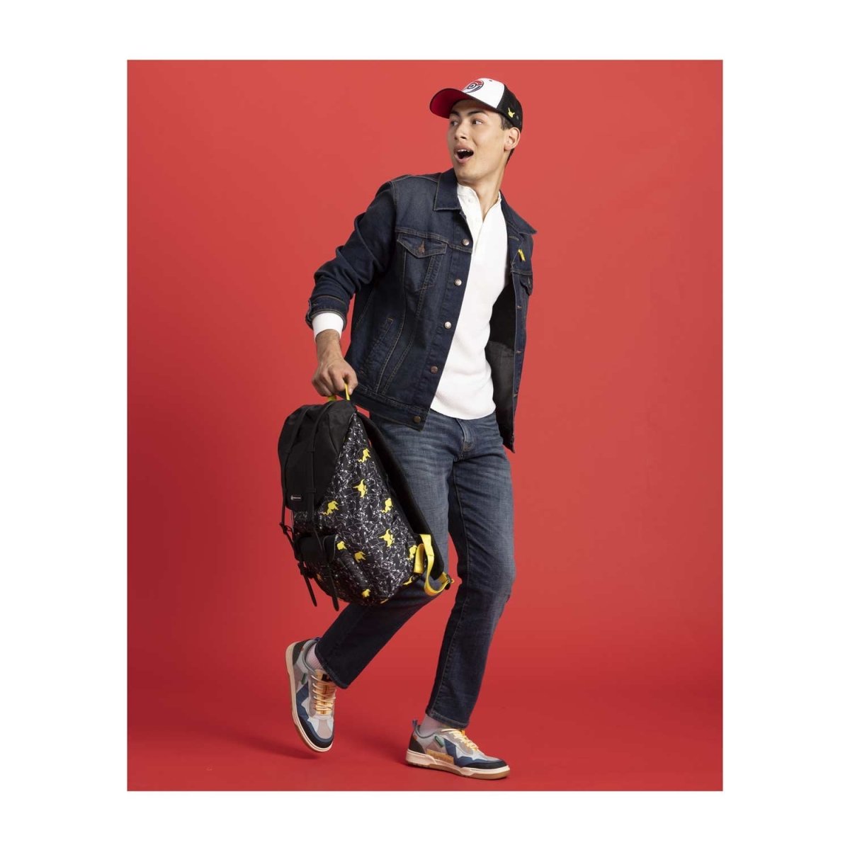 Pikachu And Mimikyu Allover Pokémon Fundamentals Fold Over Backpack