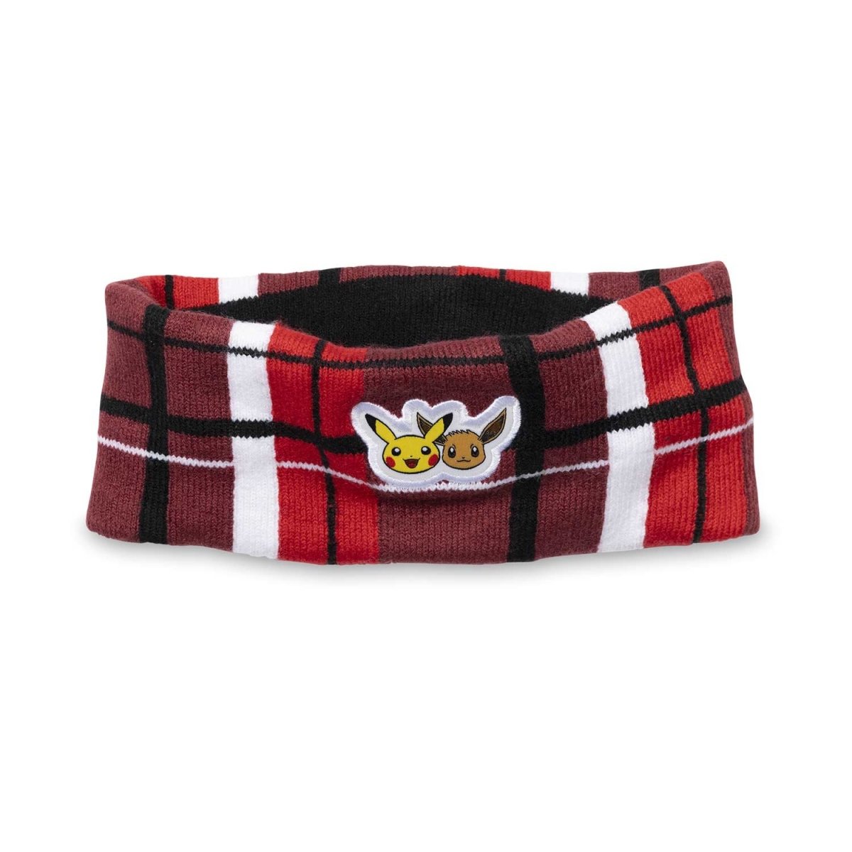 Pikachu & Eevee Red & Black Plaid Knit Headband (One Size-Adult ...