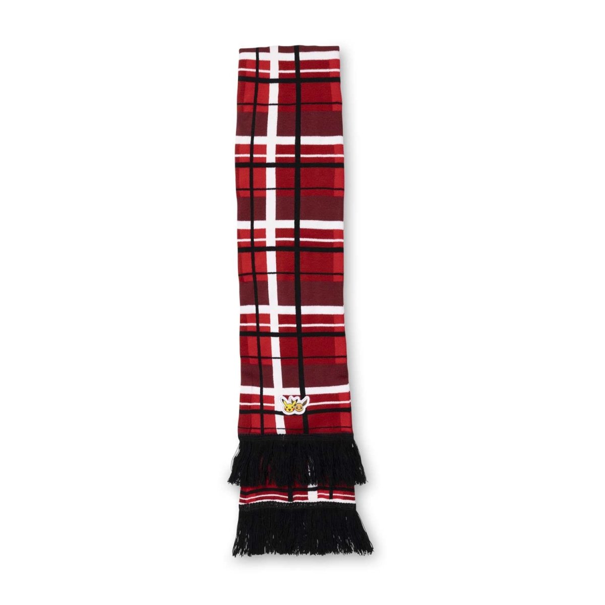 Pikachu & Eevee Red & Black Plaid Knit Scarf (One Size-Adult) | Pokémon ...
