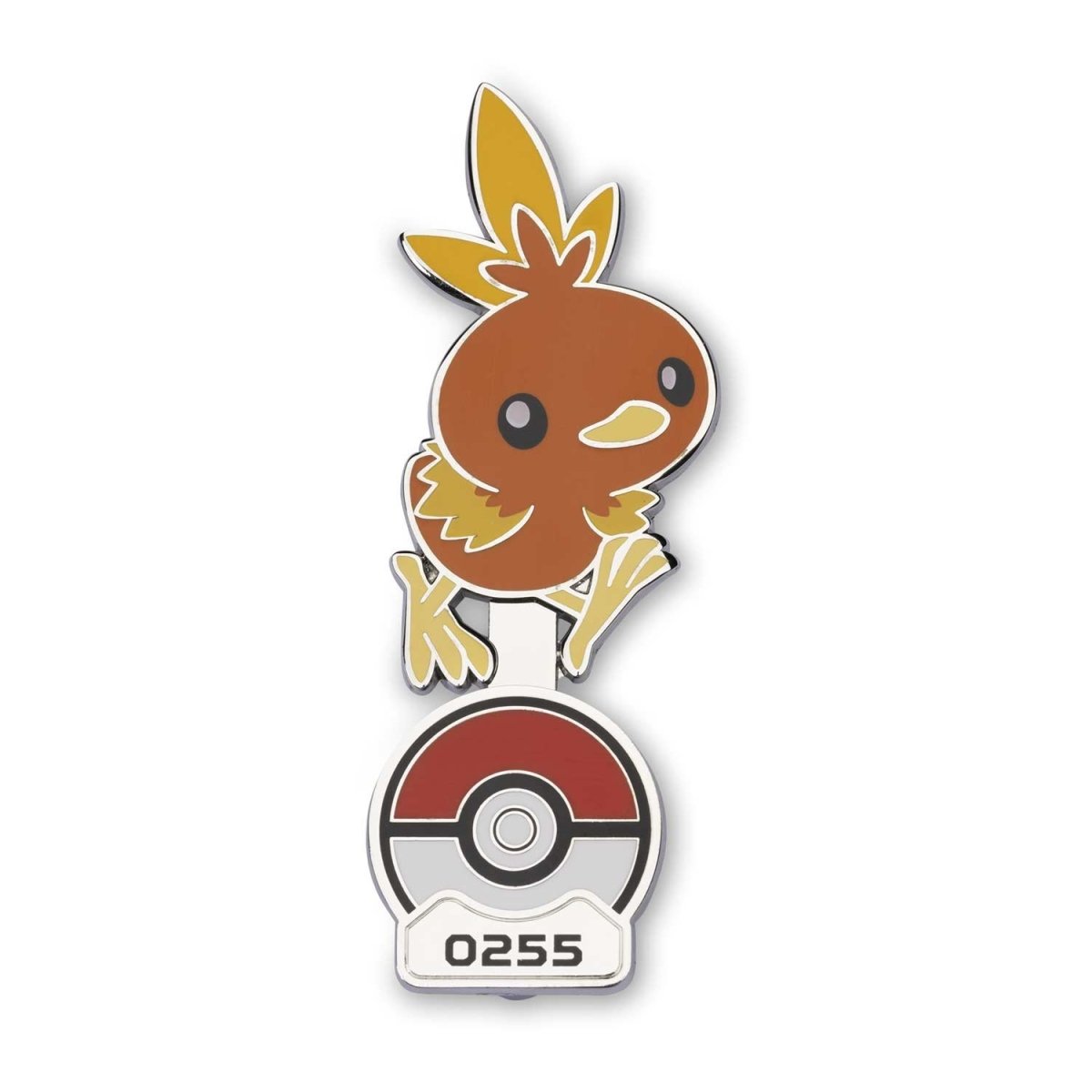Pokémon Gallery Pins: Torchic Standing Pin | Pokémon Center Official Site