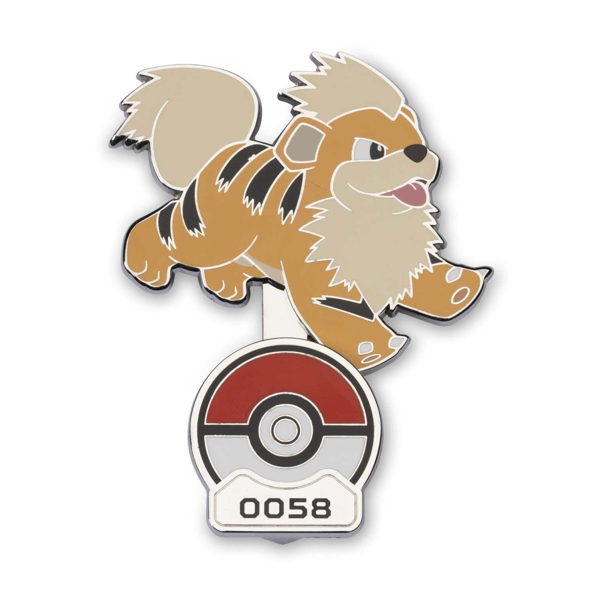 Pokémon Gallery Pins: Growlithe Standing Pin | Pokémon Center Official Site