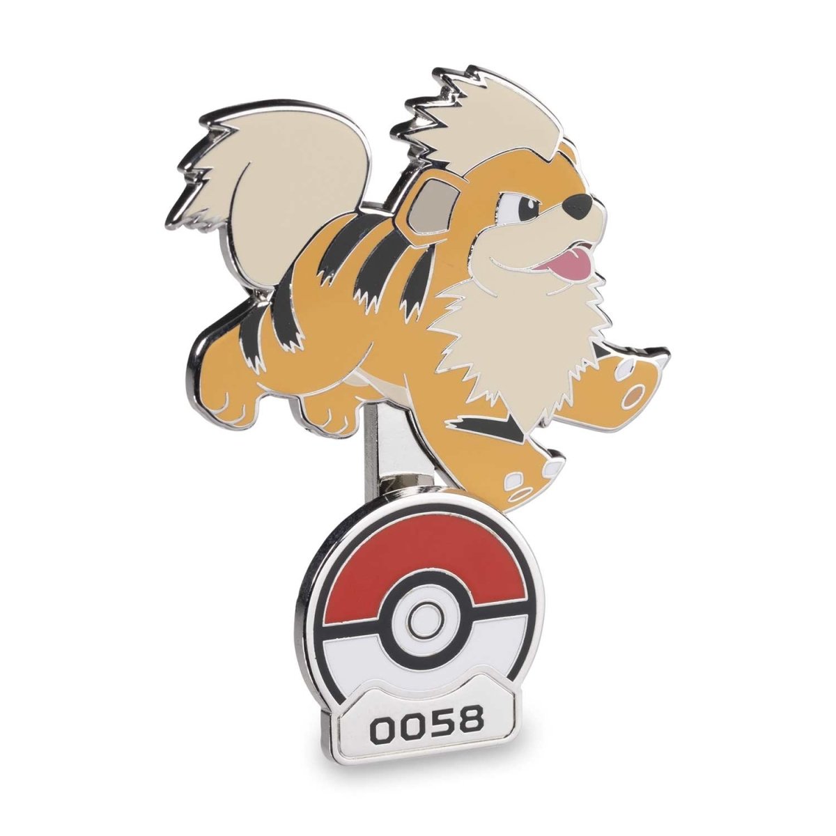 Pokémon Gallery Pins: Growlithe Standing Pin | Pokémon Center Official Site
