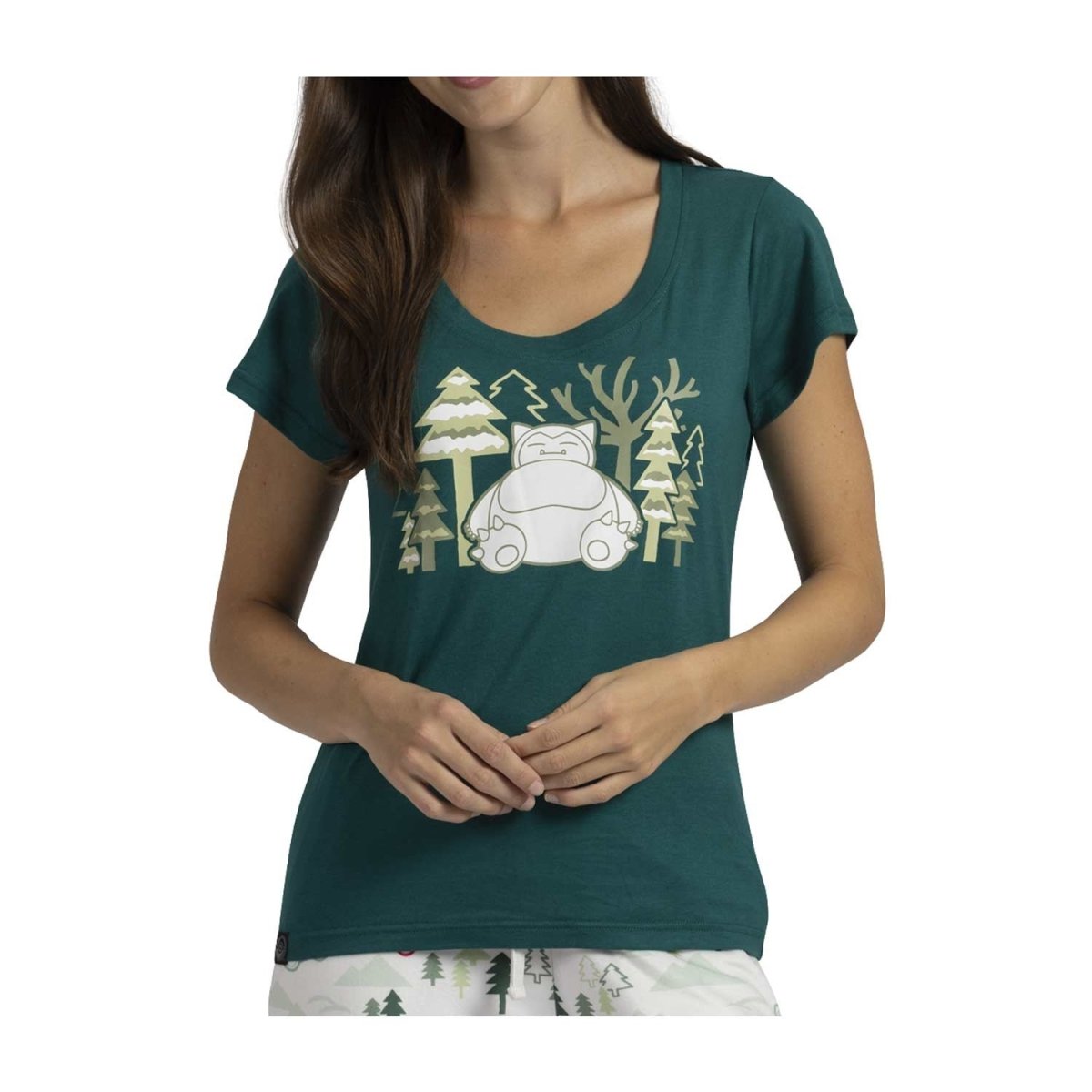 Wintergreen Snorlax Scoop Neck T Shirt Women Pokémon Center Official Site