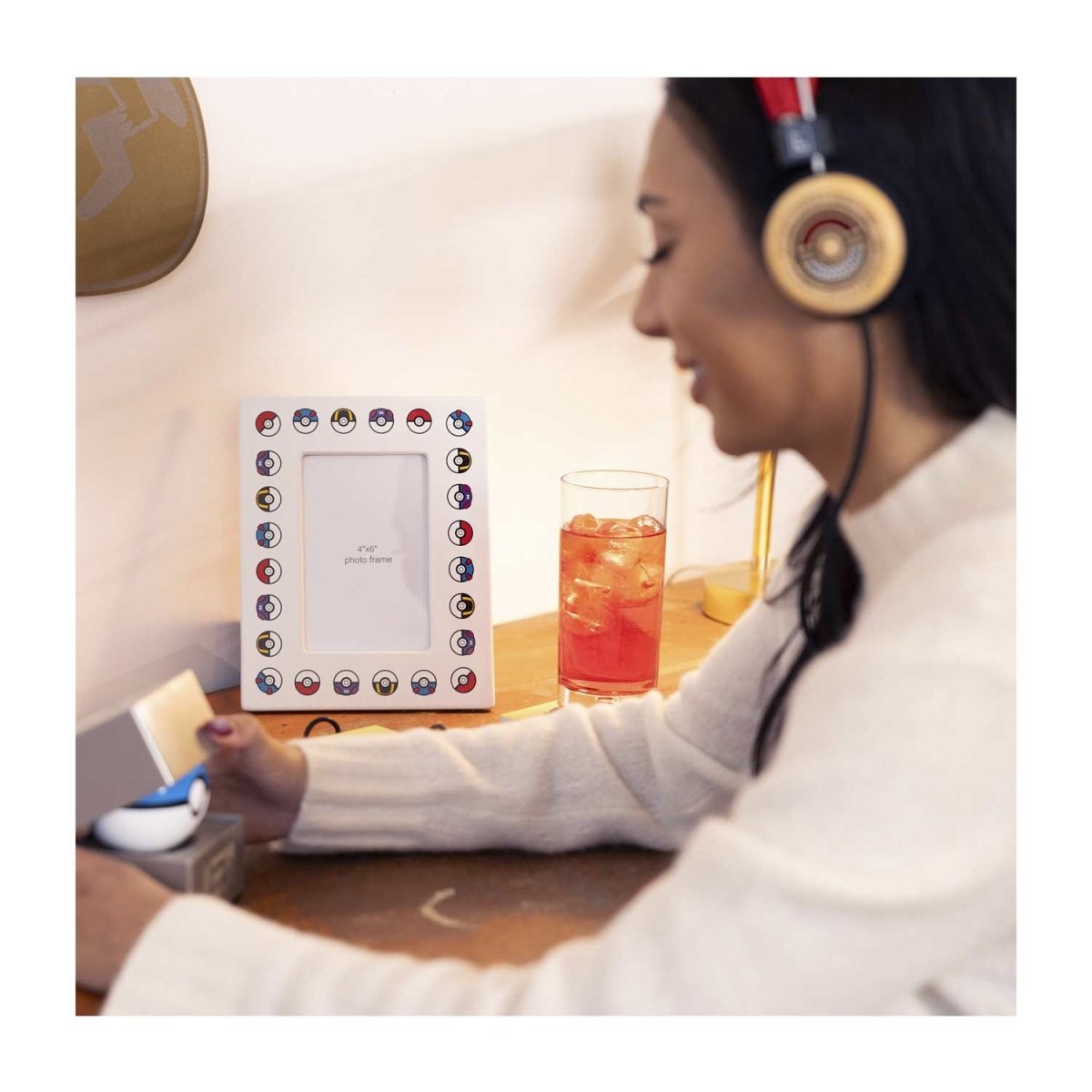 Poké Balls Pokémon Home Accents White Ceramic Picture Frame | Pokémon ...